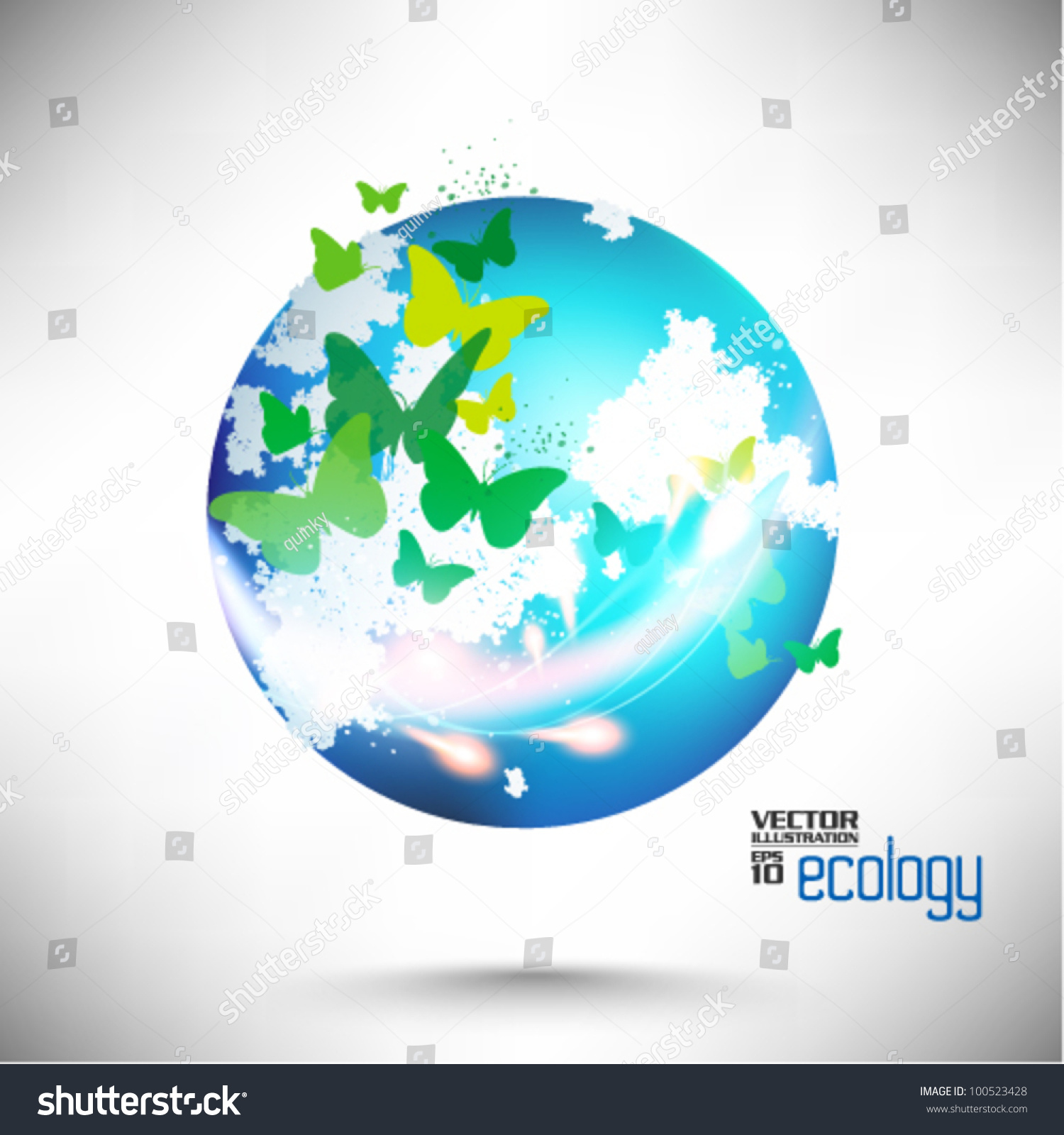 Conceptual Modern Earth Globe Vector Design Stock Vector (Royalty Free ...