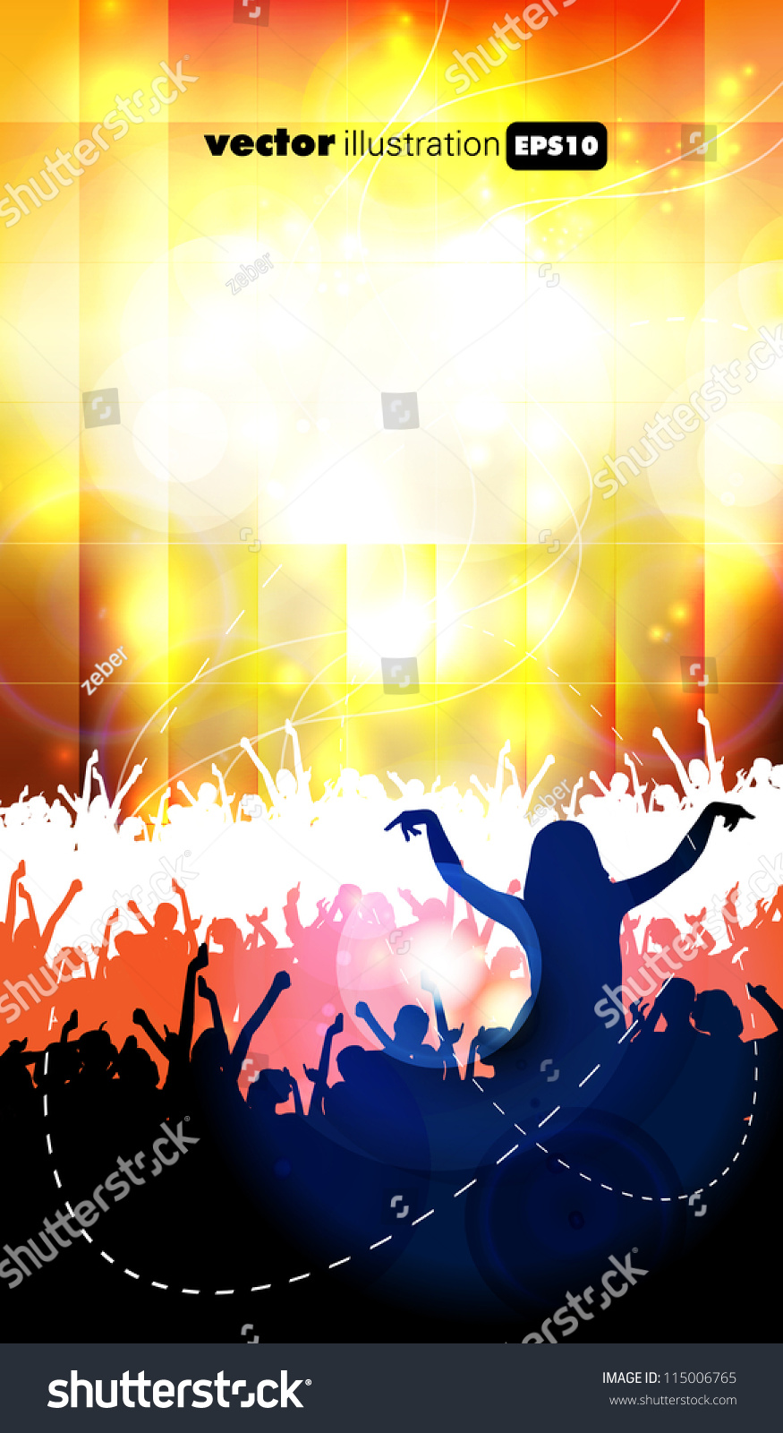 Concert Vector Illustration Stock Vector (Royalty Free) 115006765 ...