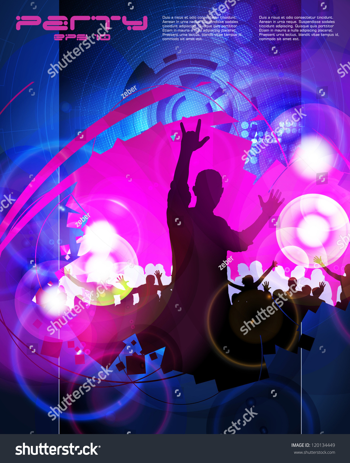 Concert Vector Illustration Stock Vector (Royalty Free) 120134449 ...