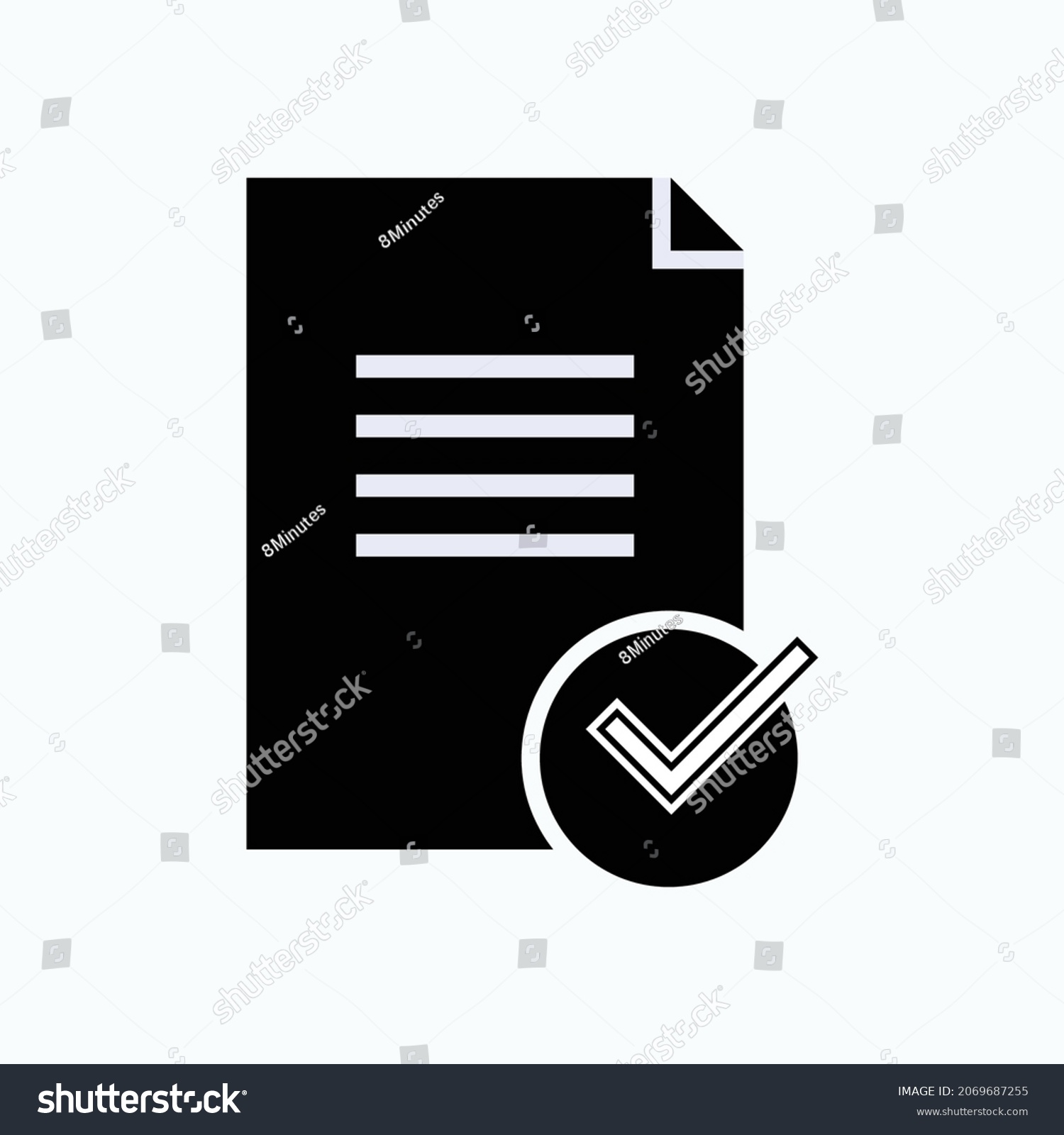 Conclusion Icon Decision Termination Symbol Vector Stock Vector ...