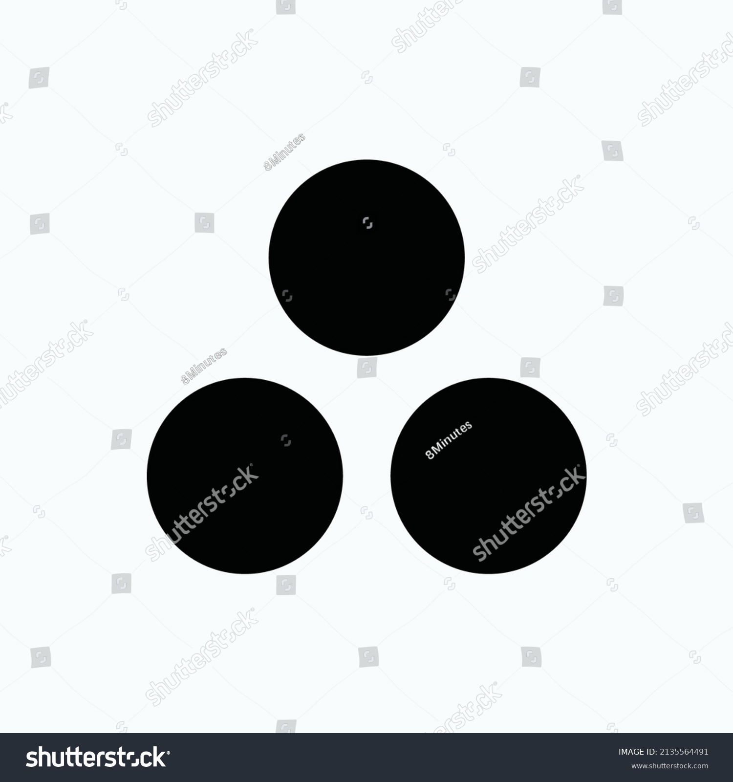 Conclusion Icon Three Circles Decision Symbol Stock Vector (Royalty ...