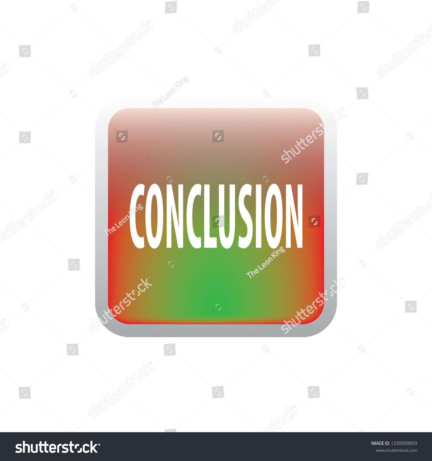 Conclusion Vector Button Web Design Element Stock Vector (Royalty Free ...