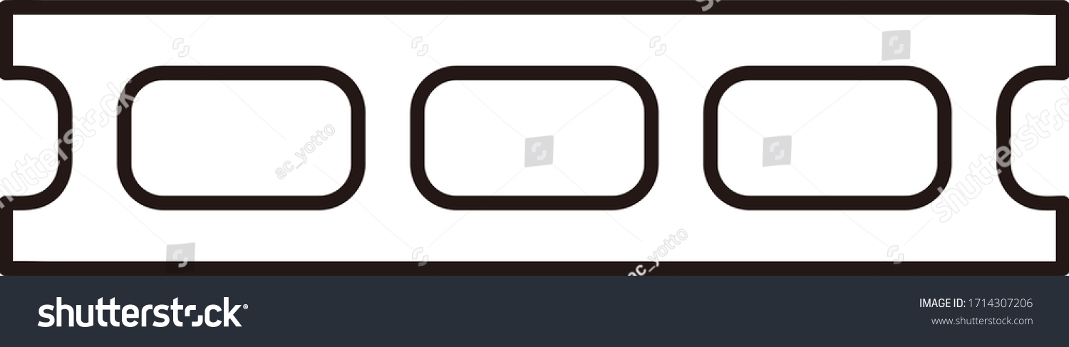 Concrete Block Isolated Vector Illustration Stock Vector (Royalty Free ...