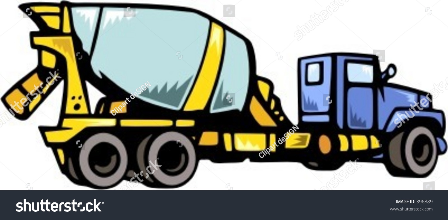 Concrete Mixervector Illustration Stock Vector (Royalty Free) 896889