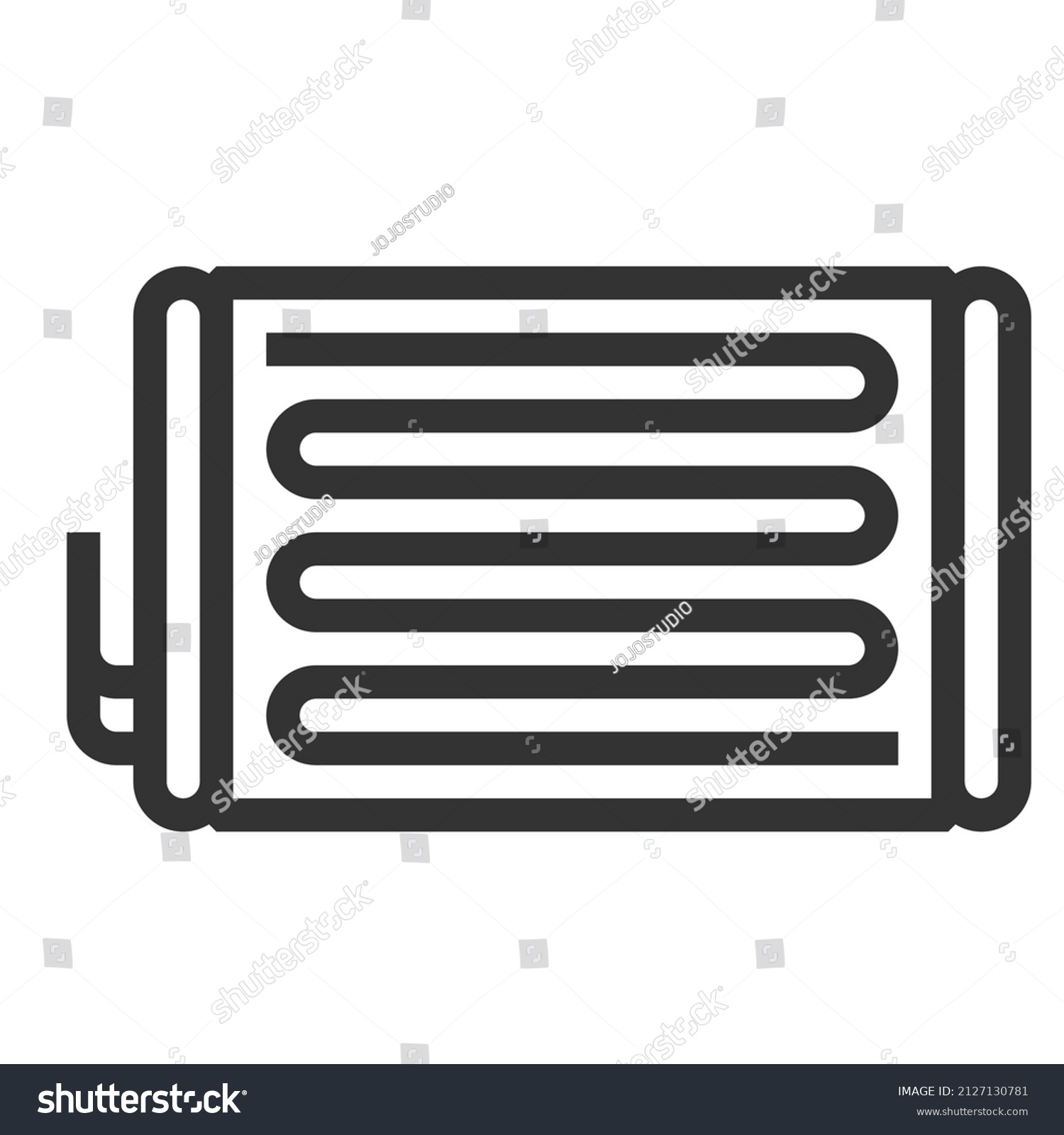 Condenser Icon Line Vector Illustration Stock Vector (Royalty Free ...