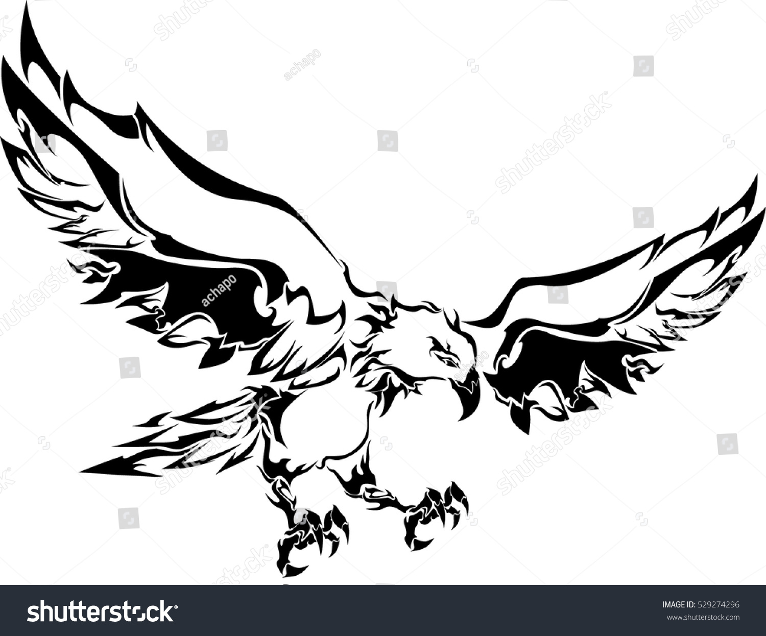 Condor Tribal Stock Vector (Royalty Free) 529274296 | Shutterstock