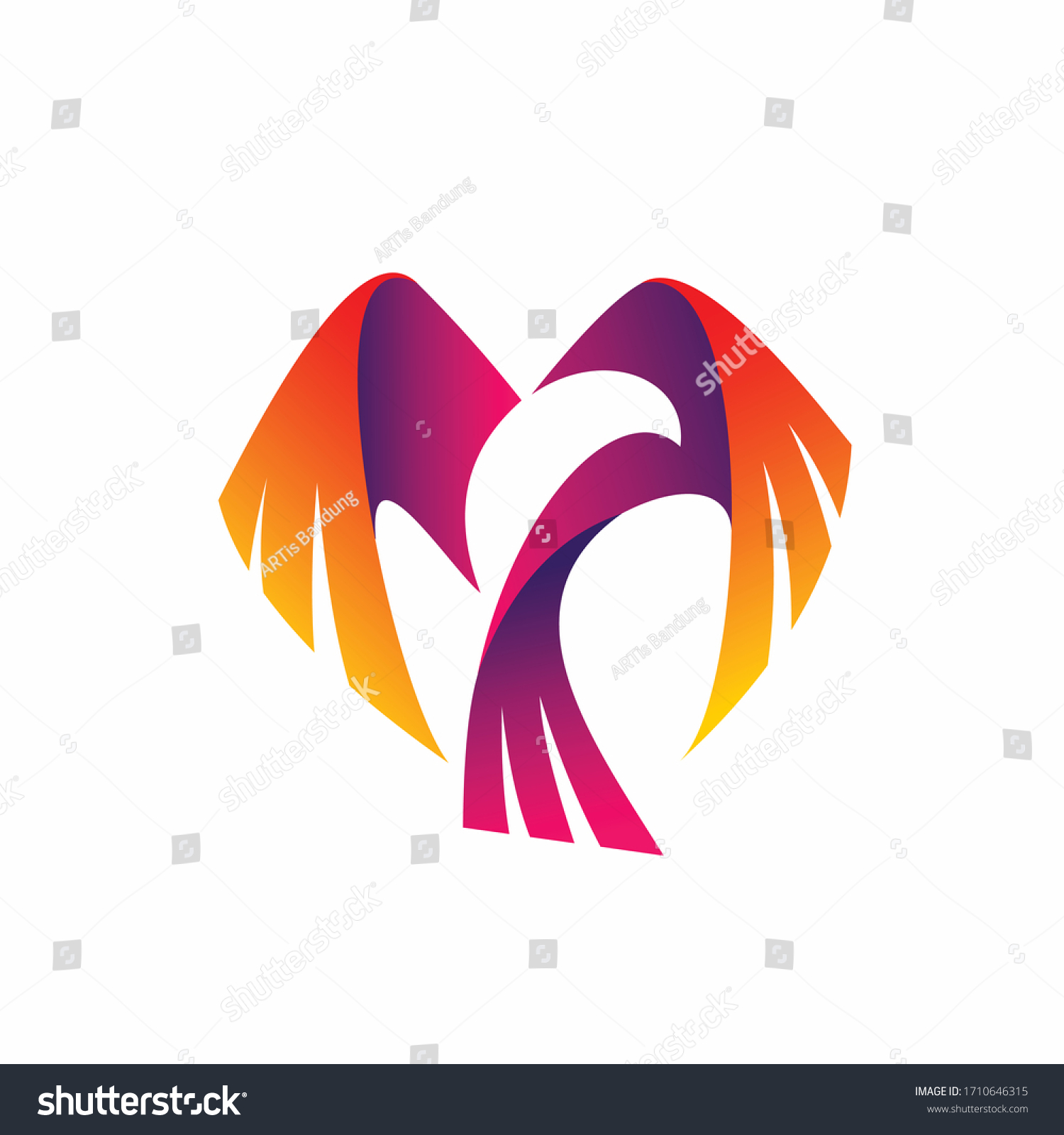 logo del vector del cóndor, diseño: vector de stock (libre de regalías ...