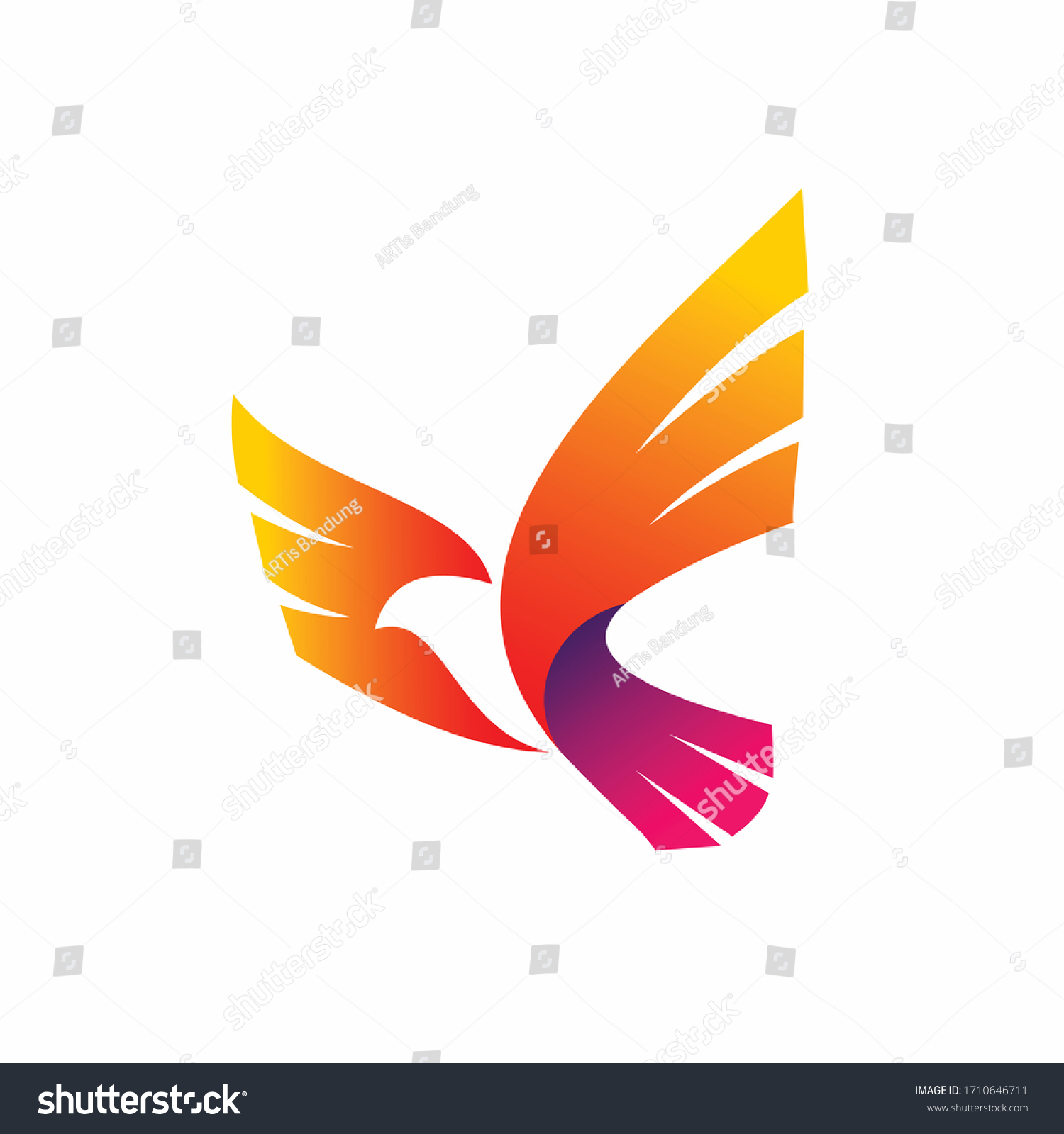 Condor Vector Logo Bird Logo Design Stock Vector (Royalty Free) 1710646711