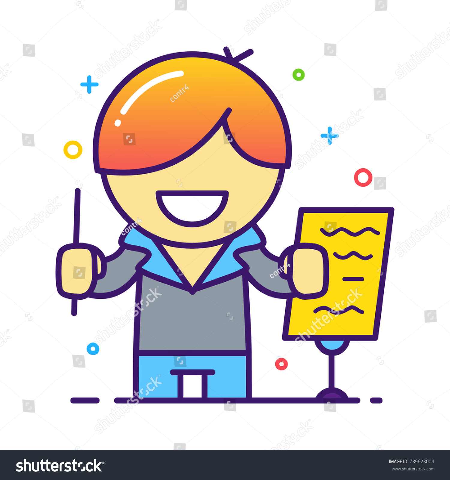 Conductor Illustration Stock Vector (Royalty Free) 739623004