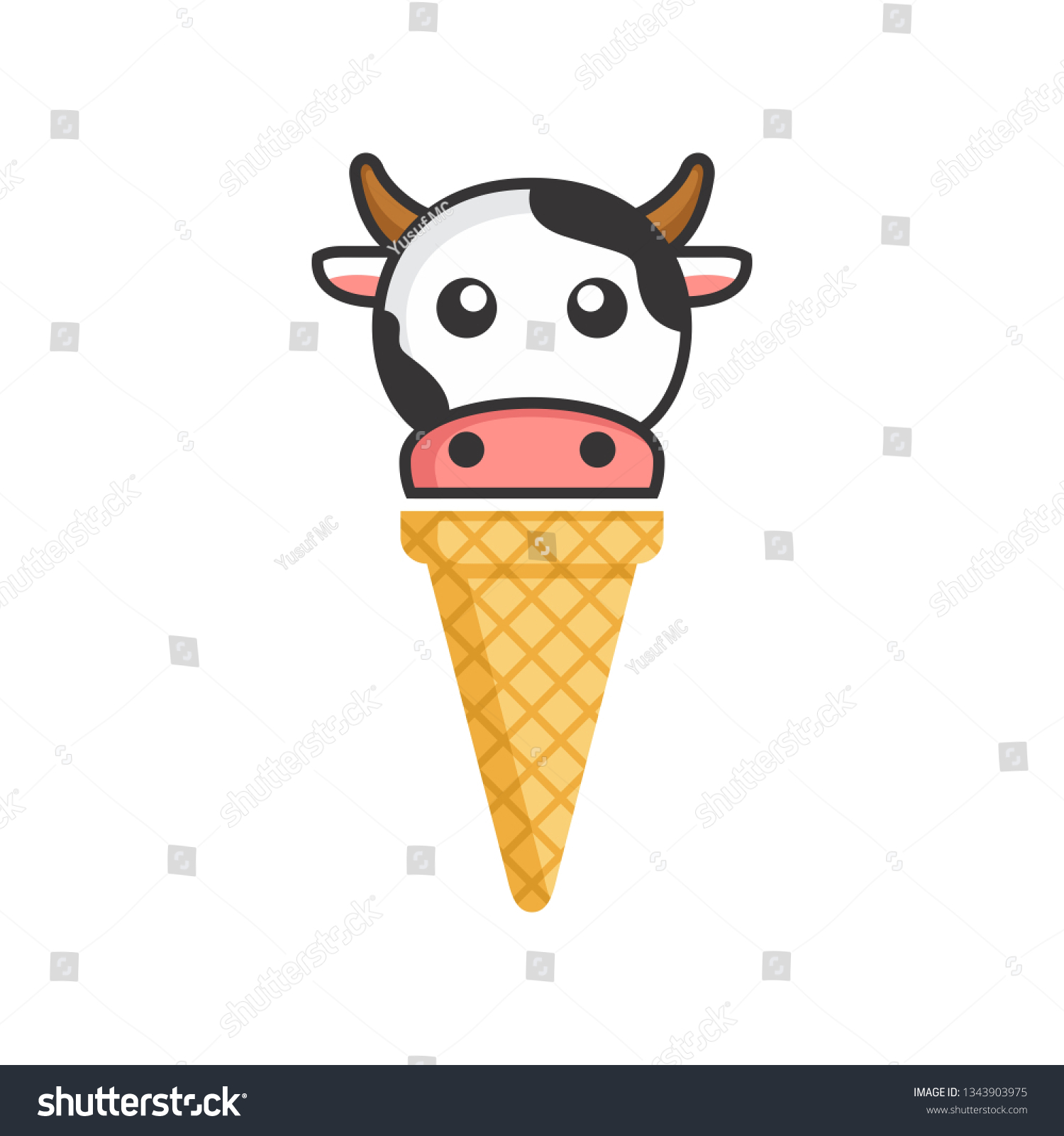 2,250 Cows and ice cream Stock Illustrations, Images & Vectors ...
