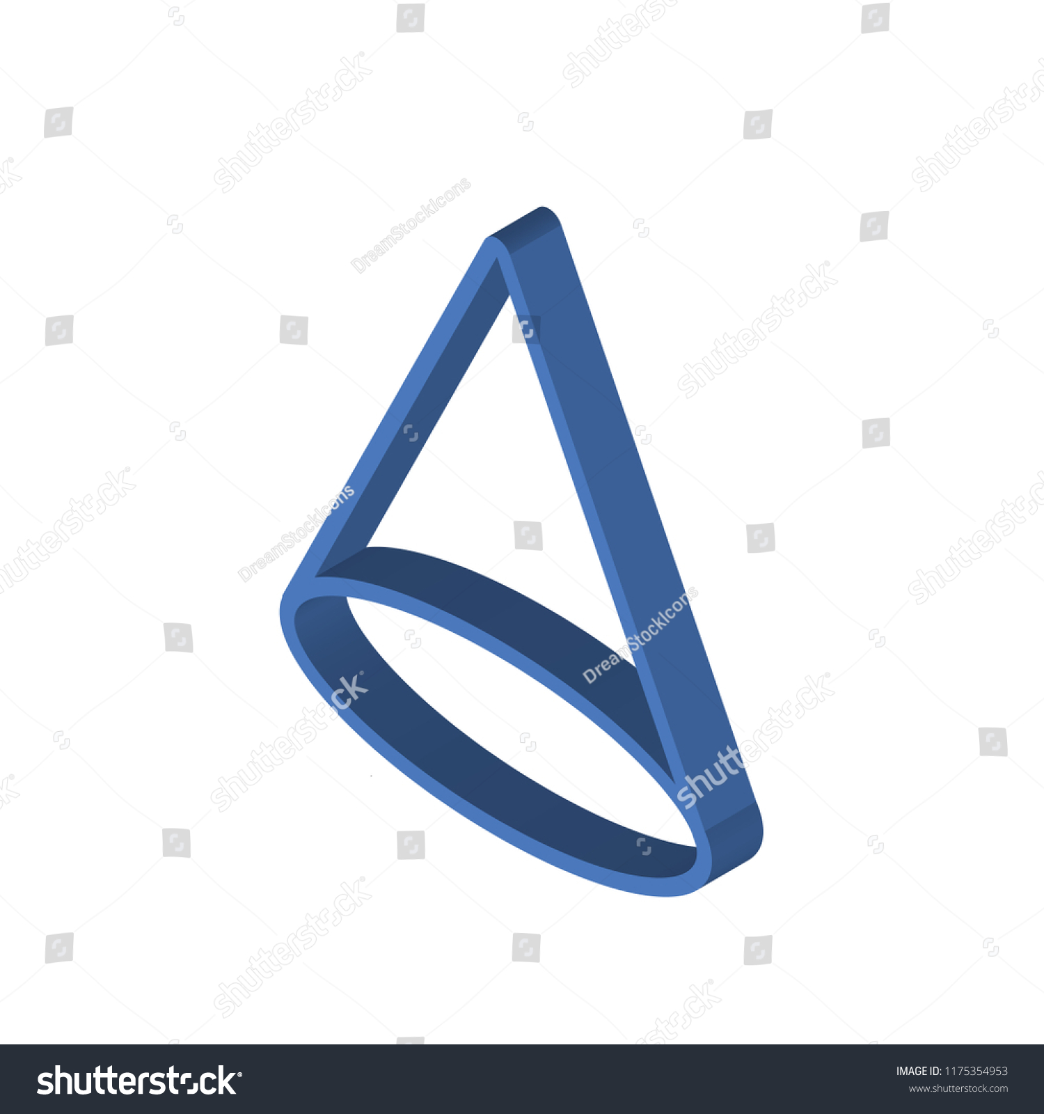 Cone Isometric Left Top View 3d Stock Vector (Royalty Free) 1175354953