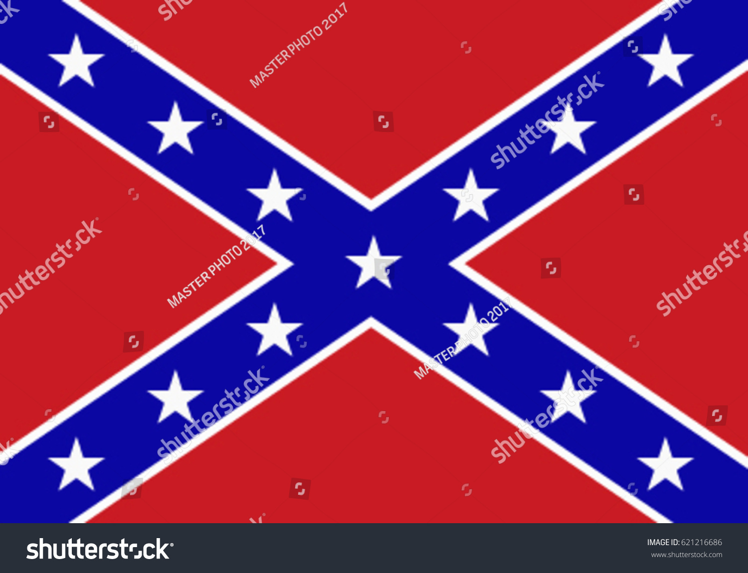 Vektor Stok Confederate National Flag (Tanpa Royalti) 621216686 ...