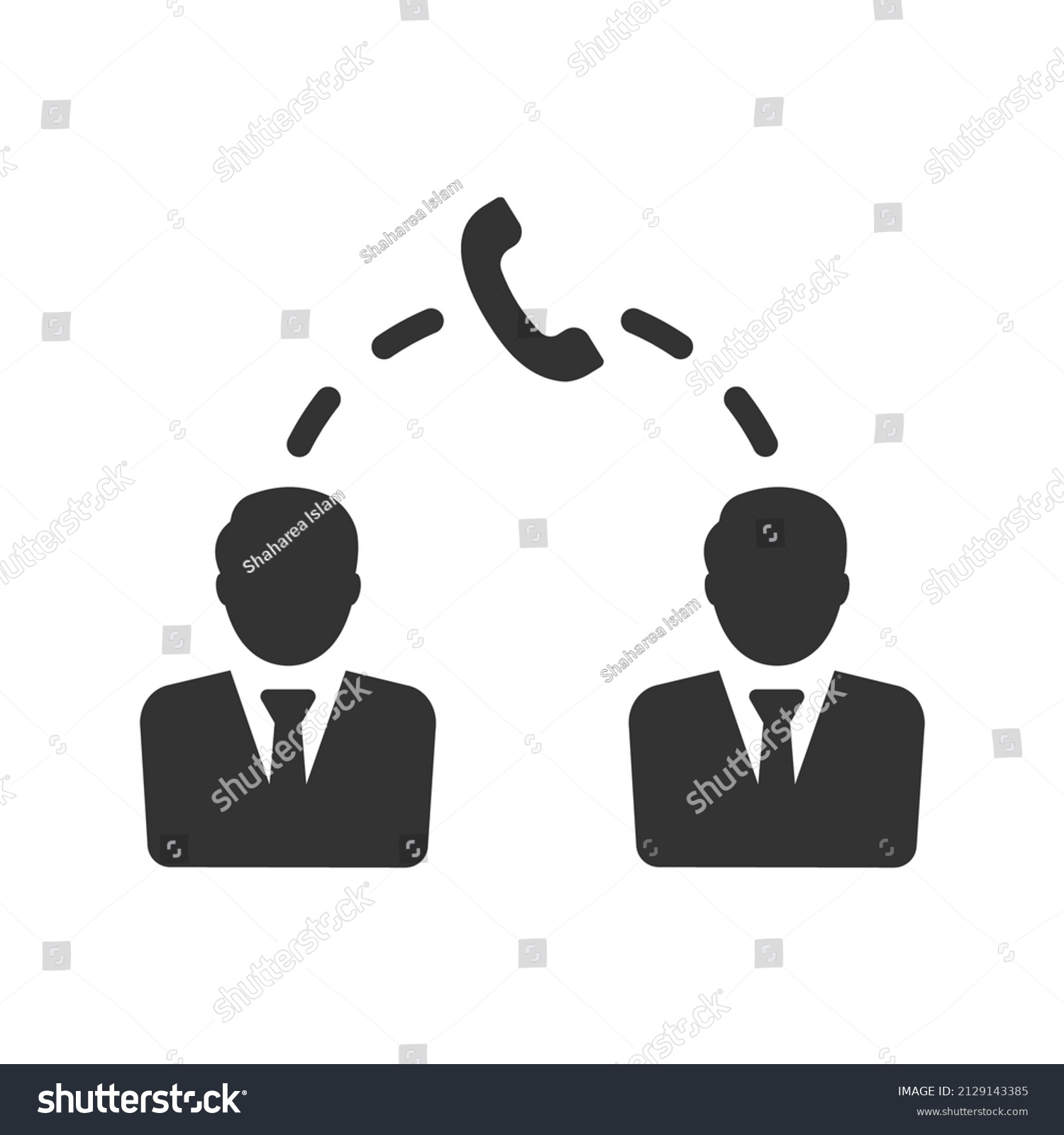 Conference Call Icon Vector Graphics Stock Vector (Royalty Free ...
