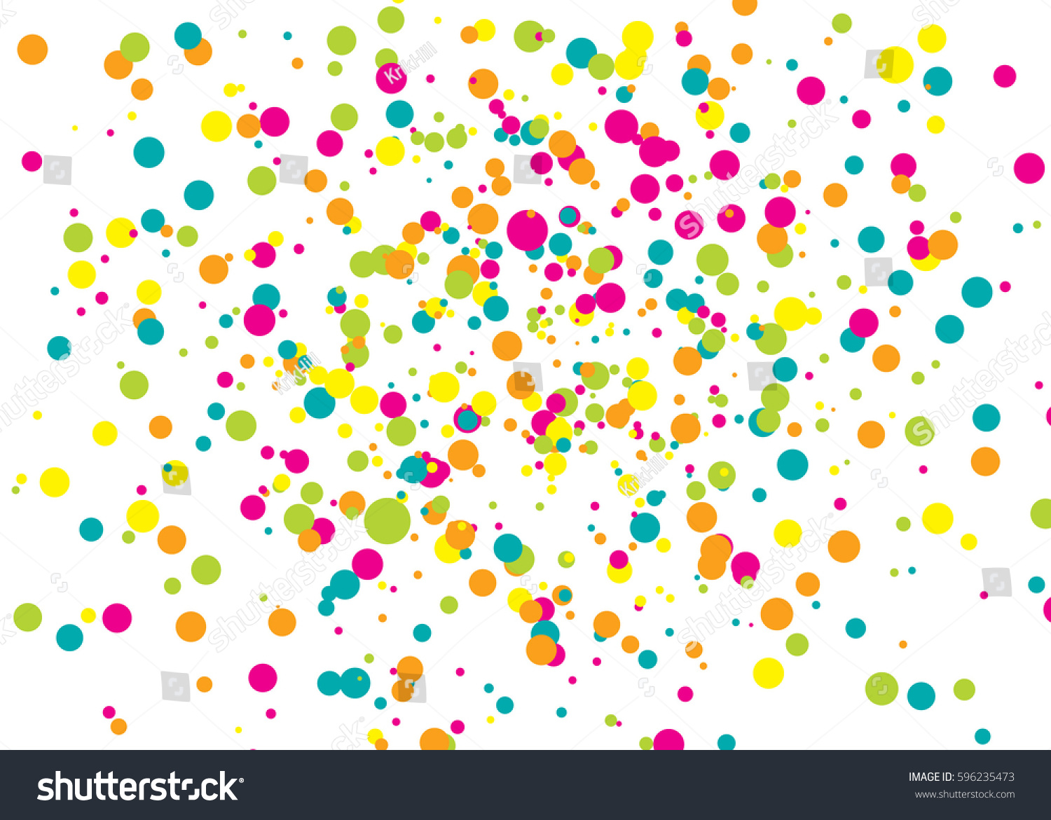 Confetti Colourful Background Dot Pattern Vector Stock Vector (Royalty Free) 596235473 ...