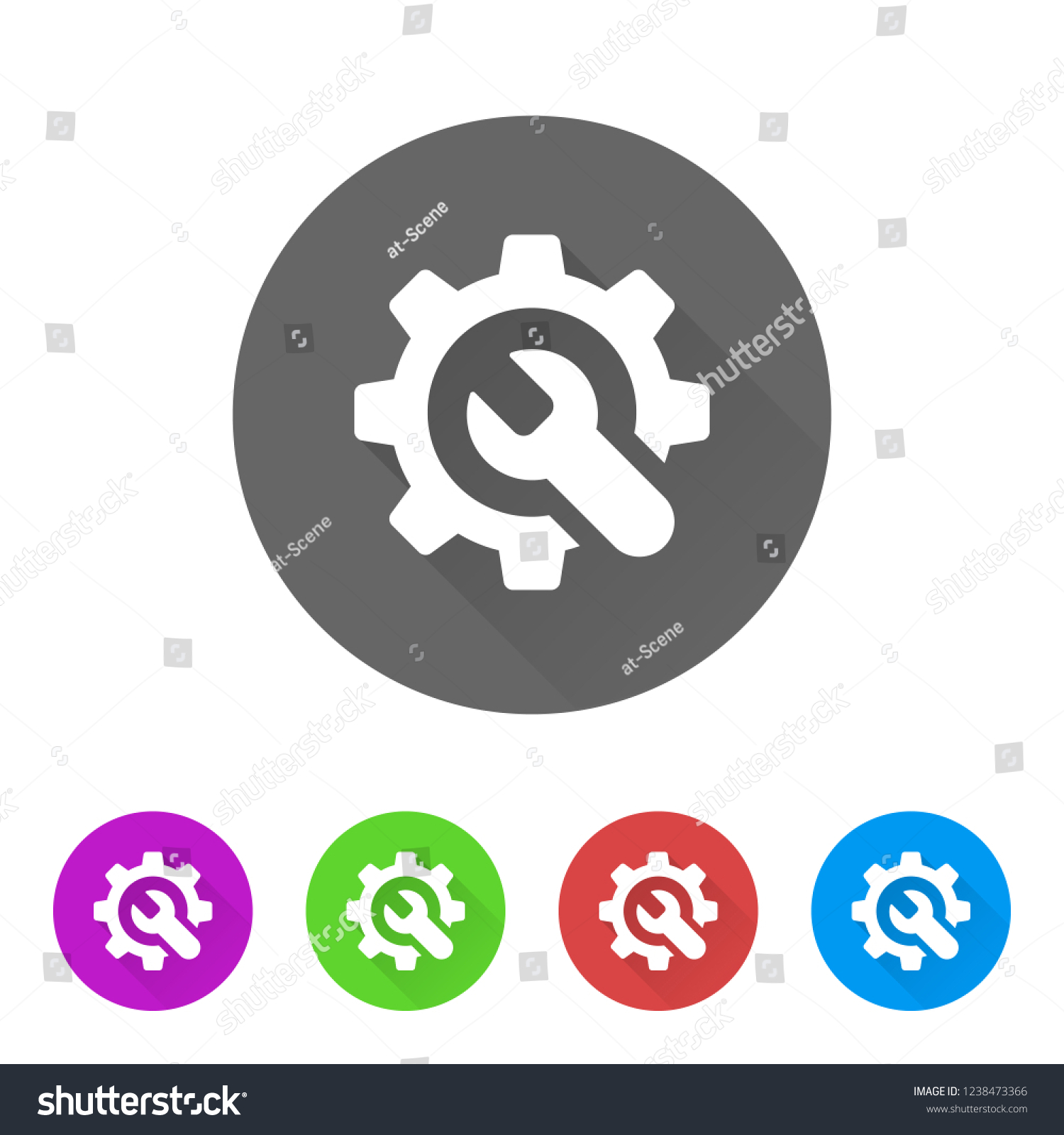 Configuration App Icon Stock Vector (Royalty Free) 1238473366 ...