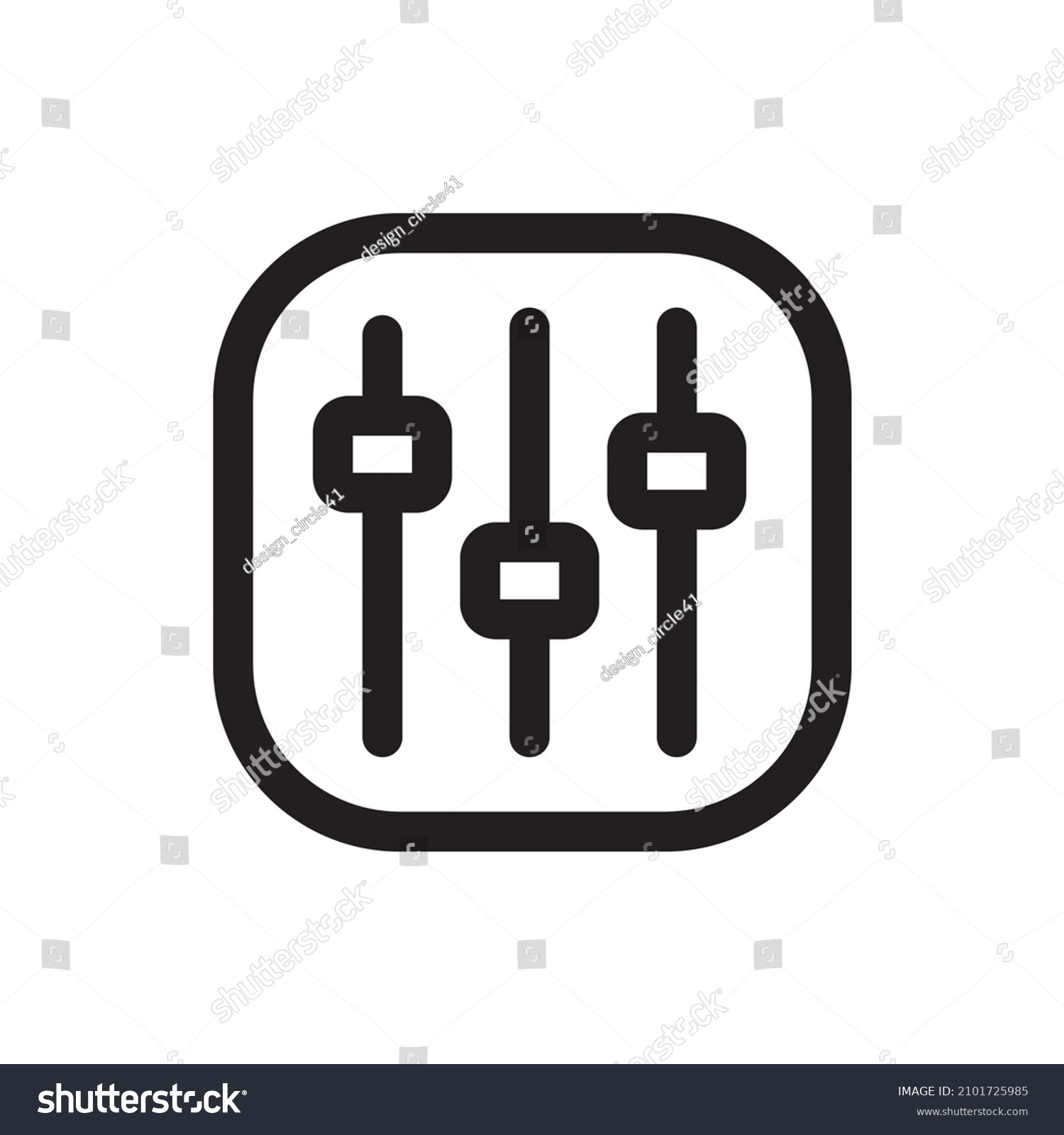 Configuration Vector Solid Icon Design Symbol Stock Vector (Royalty ...