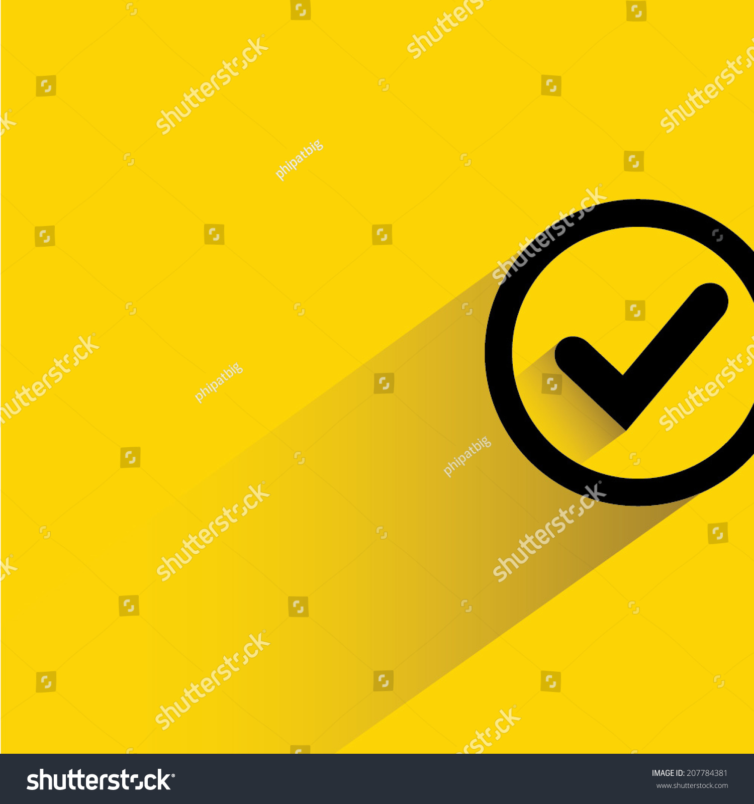 Confirm Check Mark Stock Vector (Royalty Free) 207784381