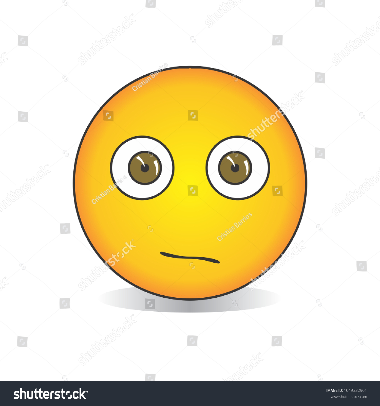 Confused Face Emoji Vector 스톡 벡터(로열티 프리) 1049332961 | Shutterstock