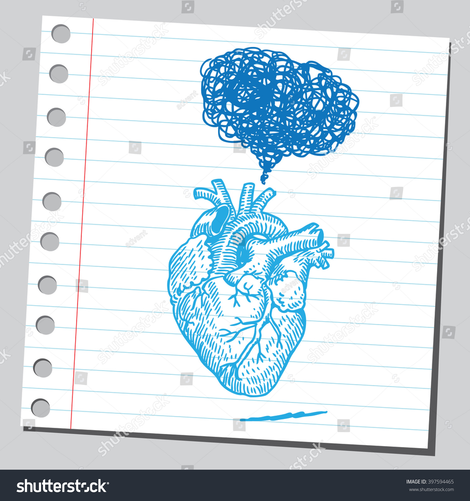 Confused Heart Stock Vector 397594465 - Shutterstock