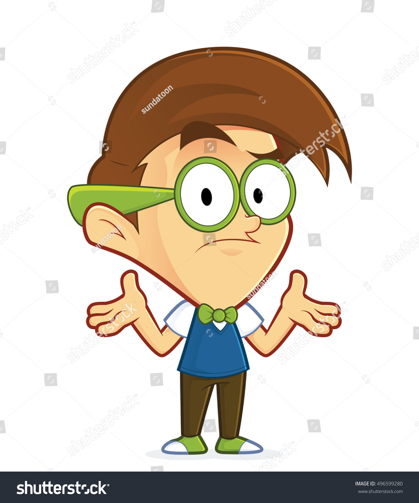 334 Nerdy guy illustration Stock Vectors, Images & Vector Art ...