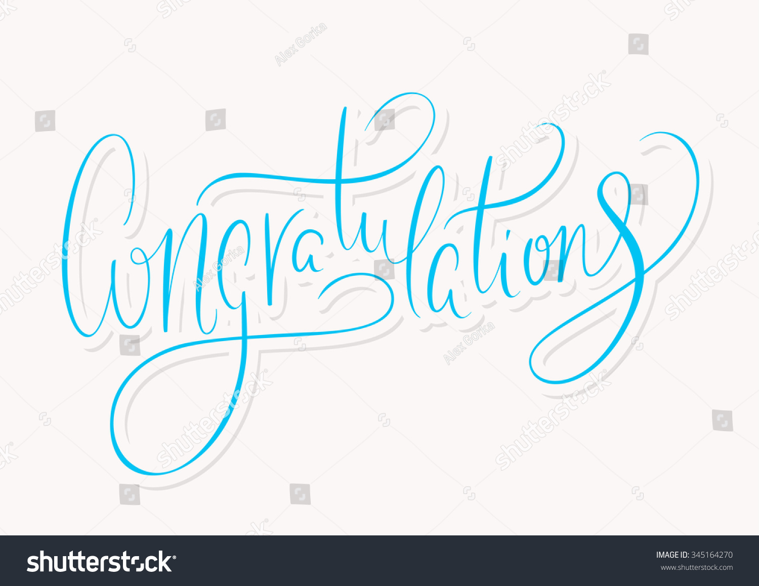 Congratulations Card Stock Vector (Royalty Free) 345164270 | Shutterstock