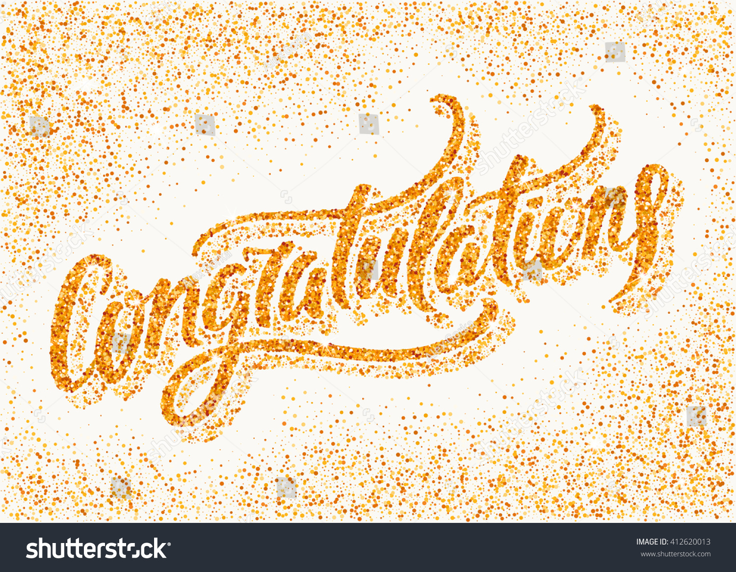 Congratulations Card: vector de stock (libre de regalías) 412620013 ...