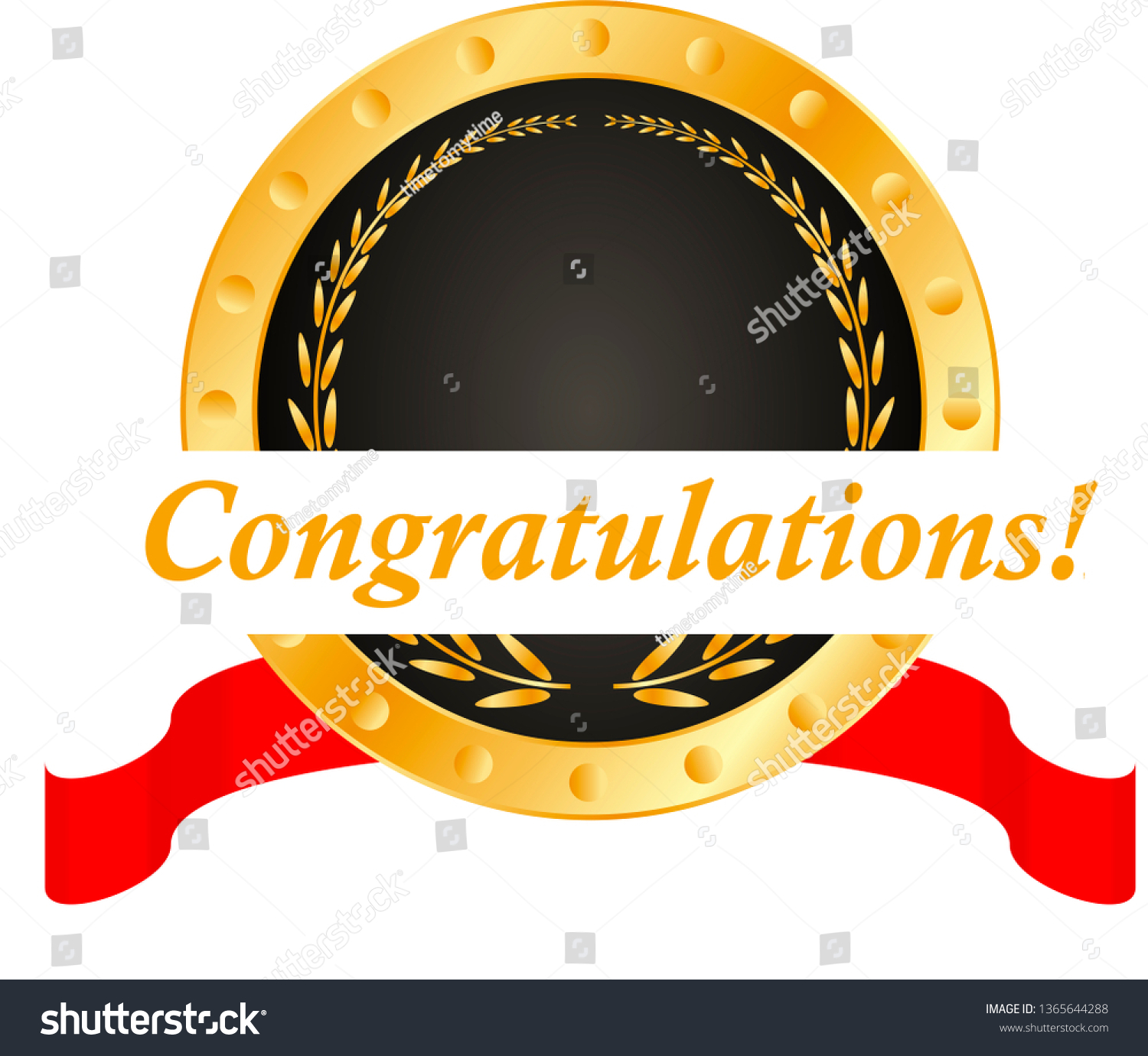 Congratulations Celebration Vector Text Background Stock Vector ...