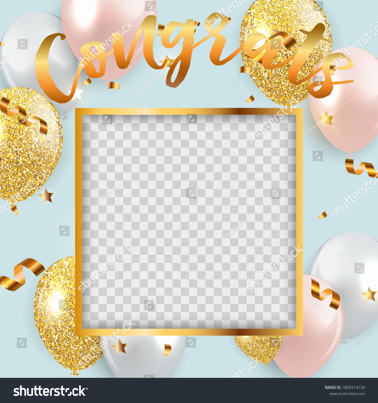 Congratulations Design Template Background Vector Illustration Stock ...