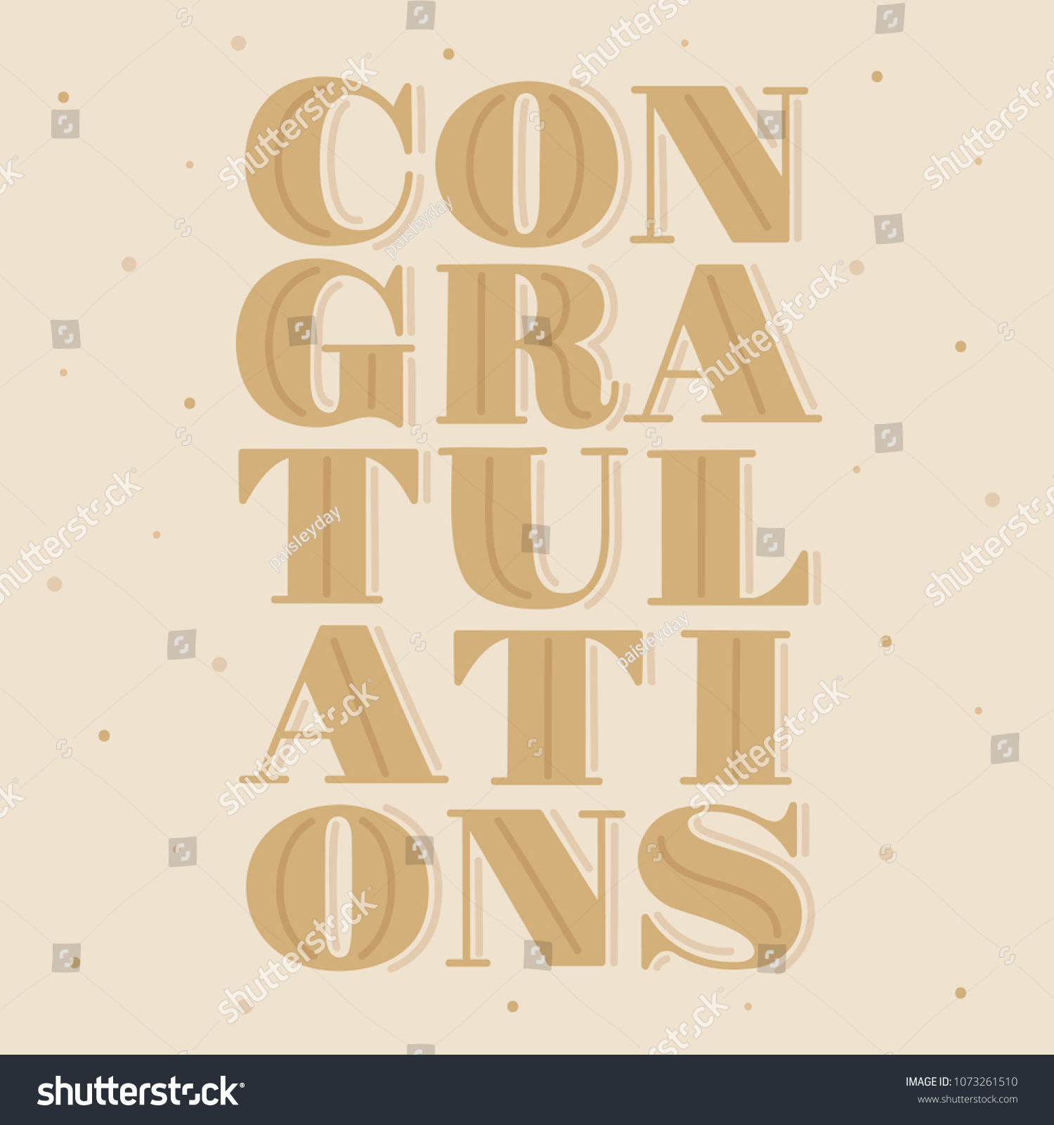 Congratulations Digitally Drawn Typography Vector Graphic Stock Vector ...
