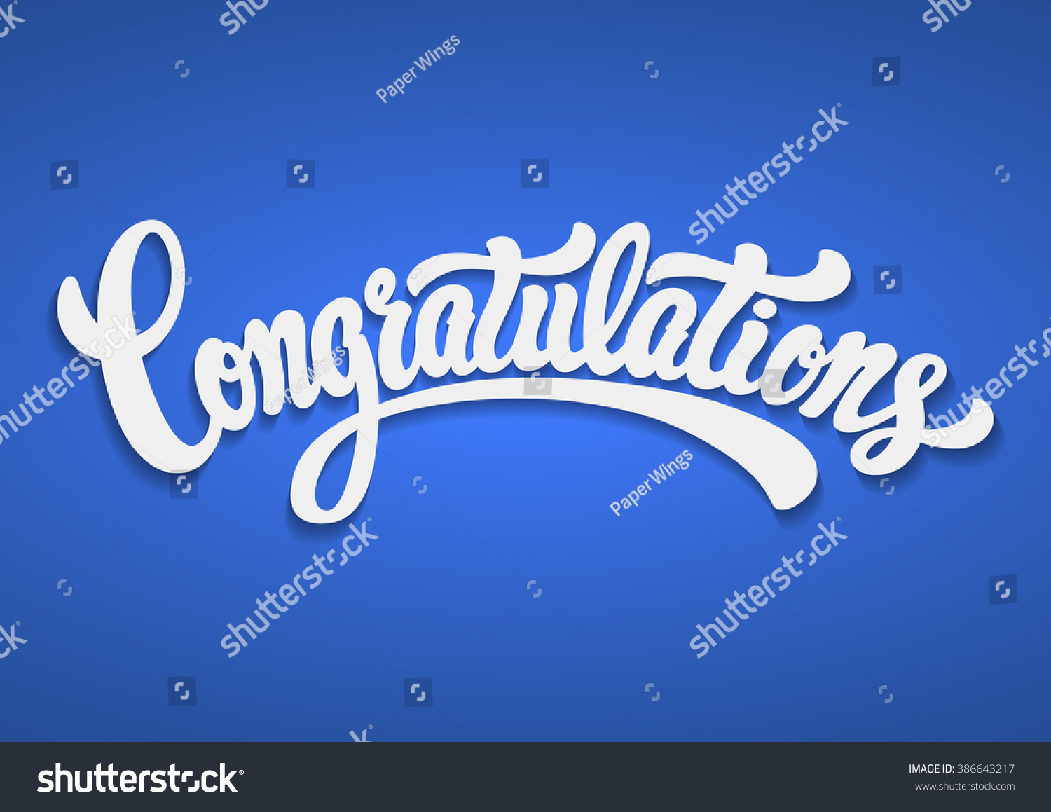 Congratulations Lettering Text Stock Vector (Royalty Free) 386643217 ...