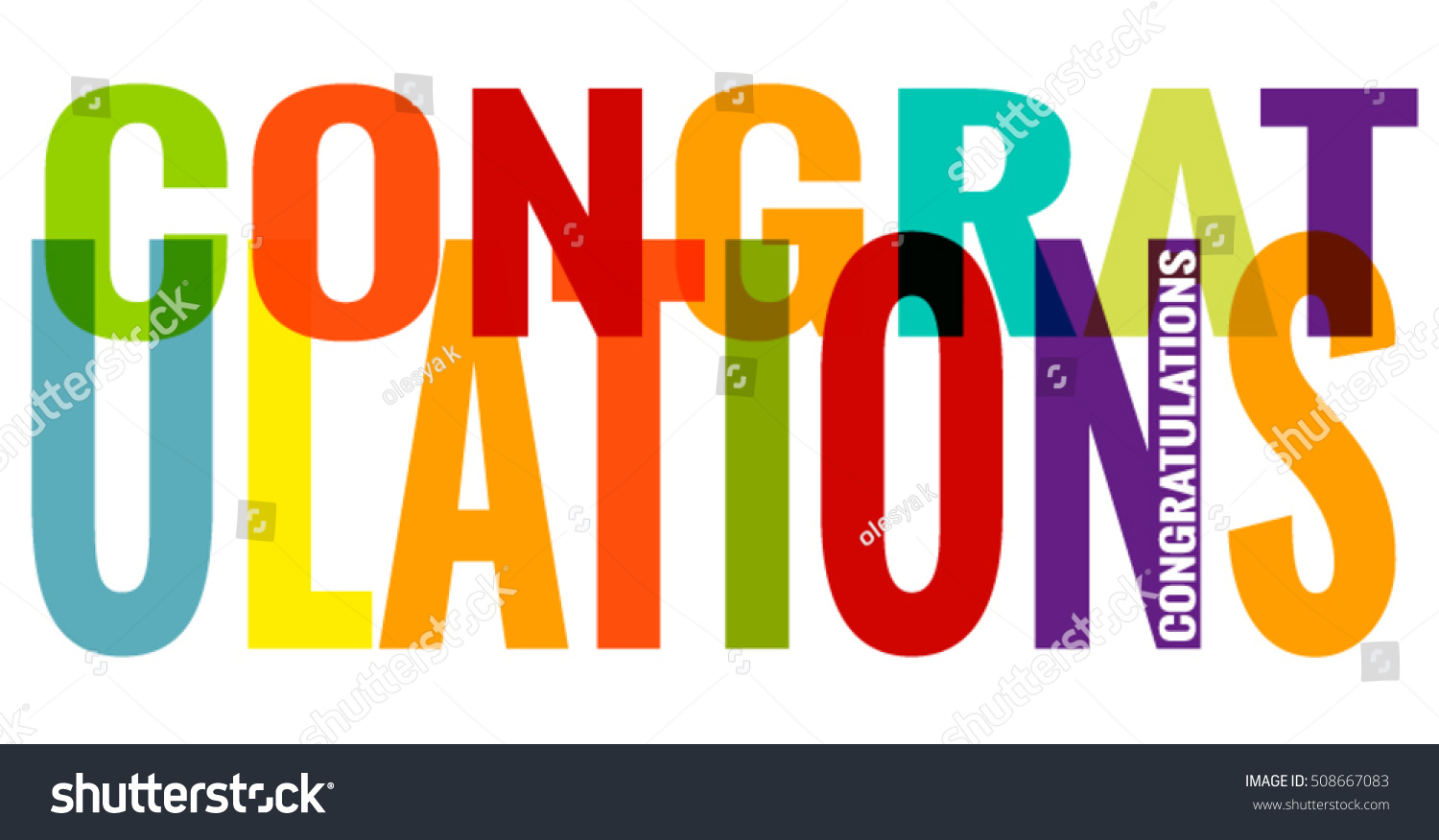 Congratulations Vector Illustration Stock Vector (Royalty Free ...