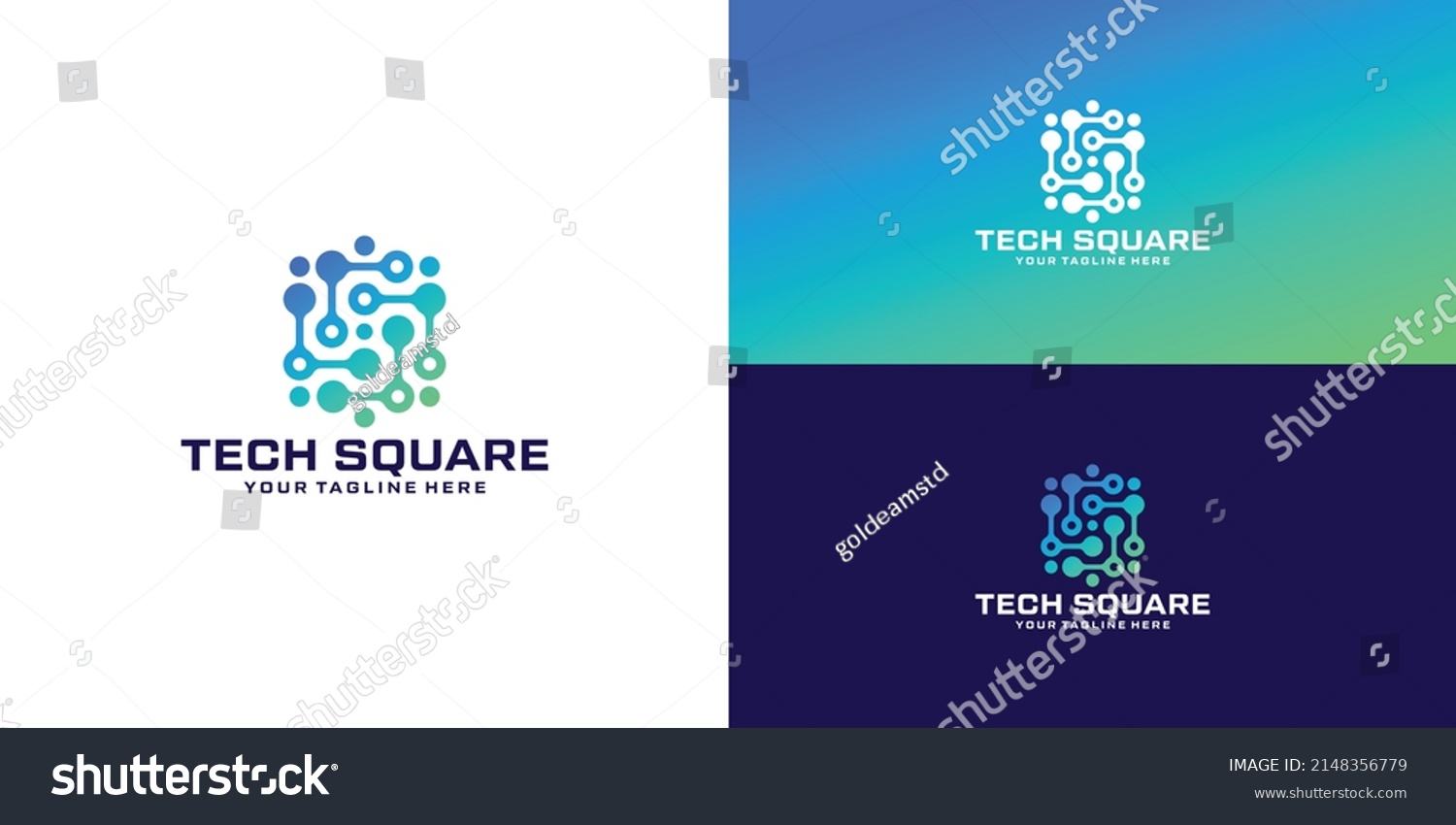 Connect Logo Design Inspiration Technology Stock Vector Royalty Free