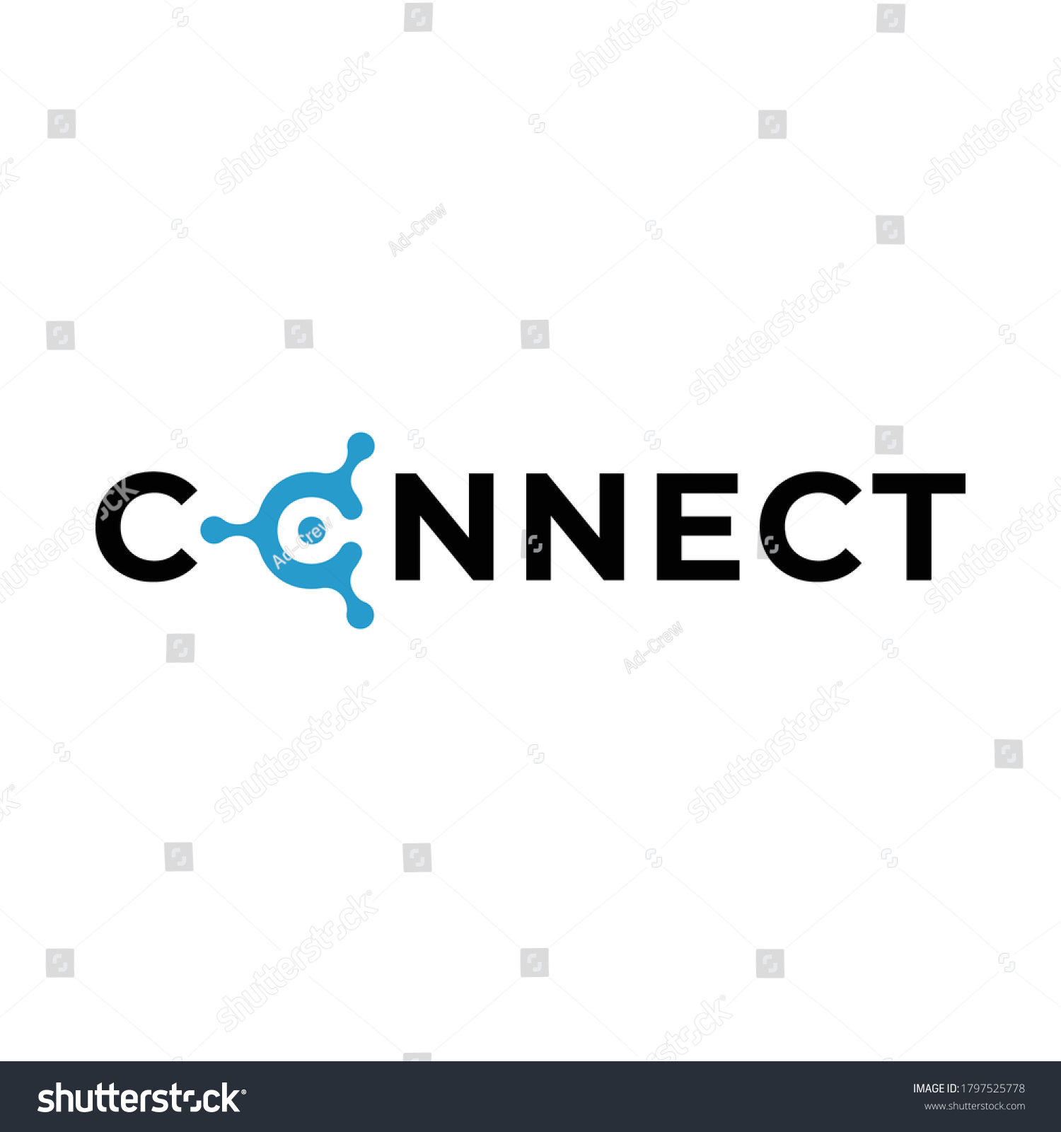 Connect Logo Design Template Elements Stock Vector (Royalty Free ...