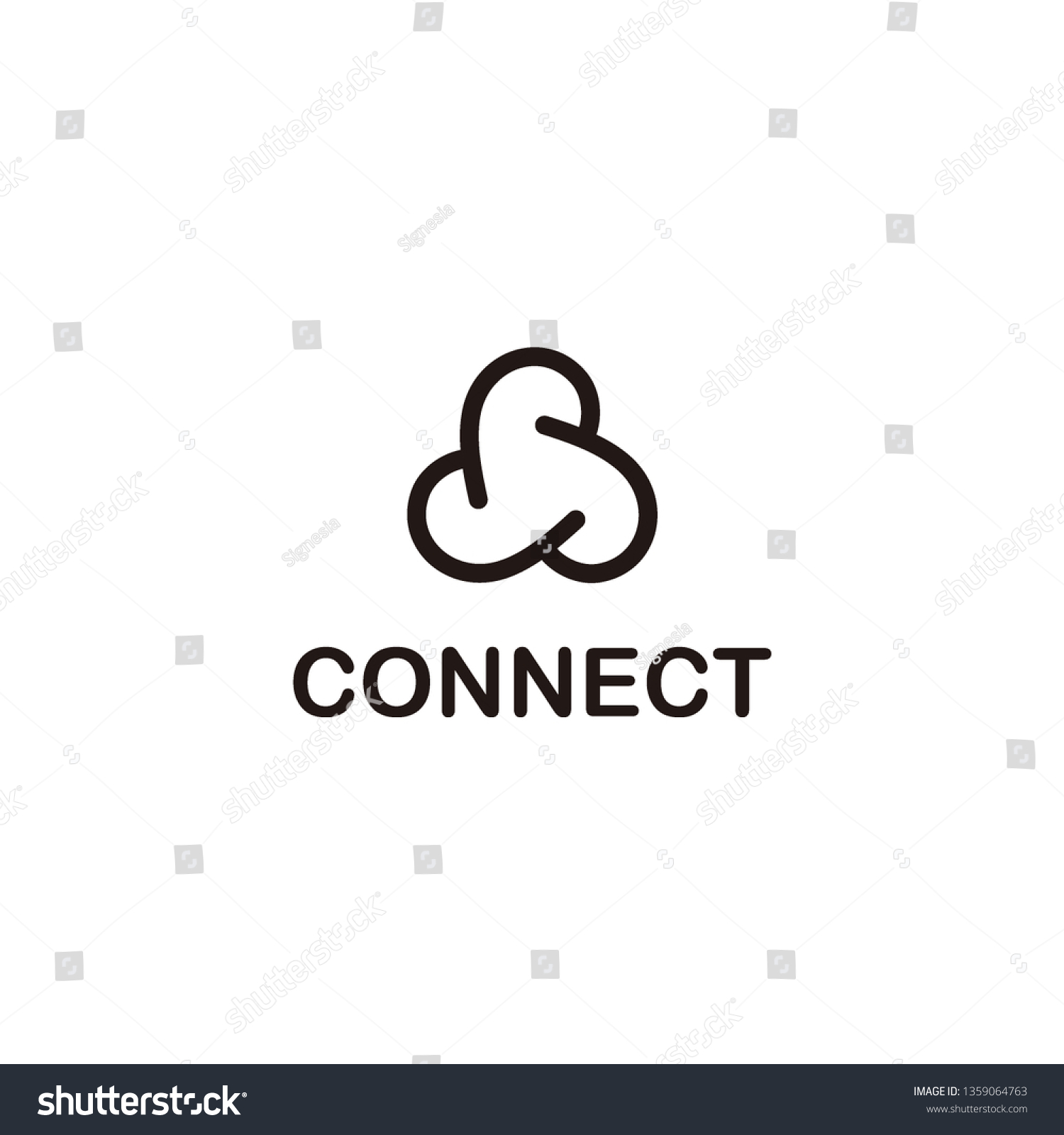 Connect Logo Design Template Technology Logo Stock Vector (Royalty Free ...