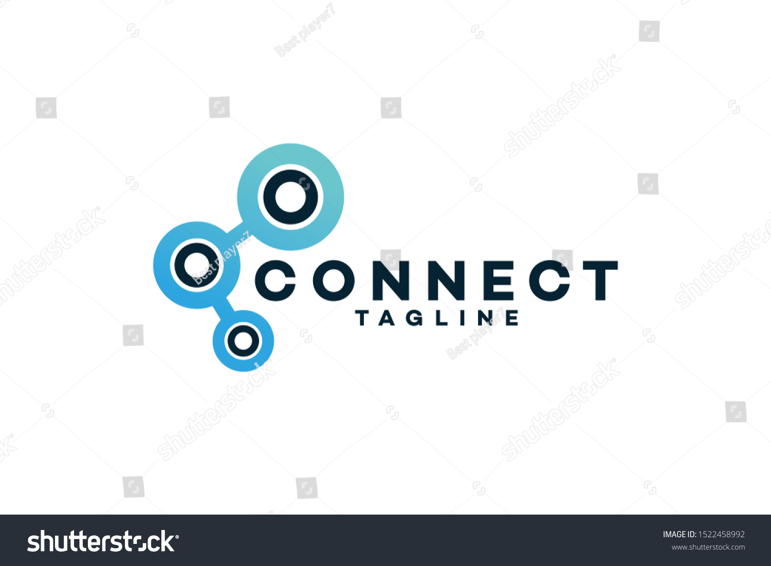 Connect Logo Icon Vector Isolated: vector de stock (libre de regalías ...