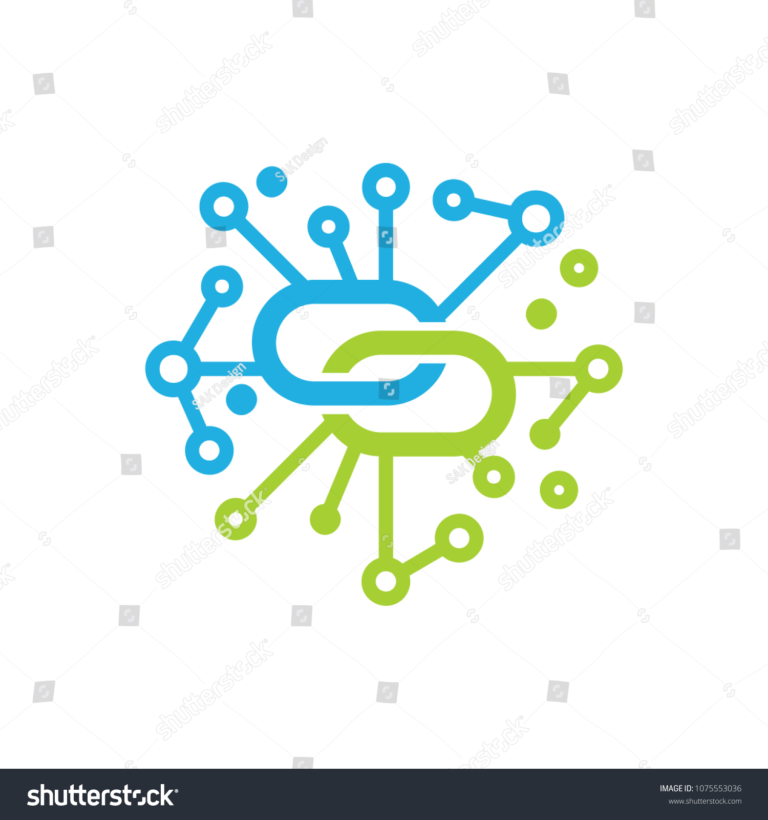 Connect Network Logo Icon Design Stock Vector (Royalty Free) 1075553036