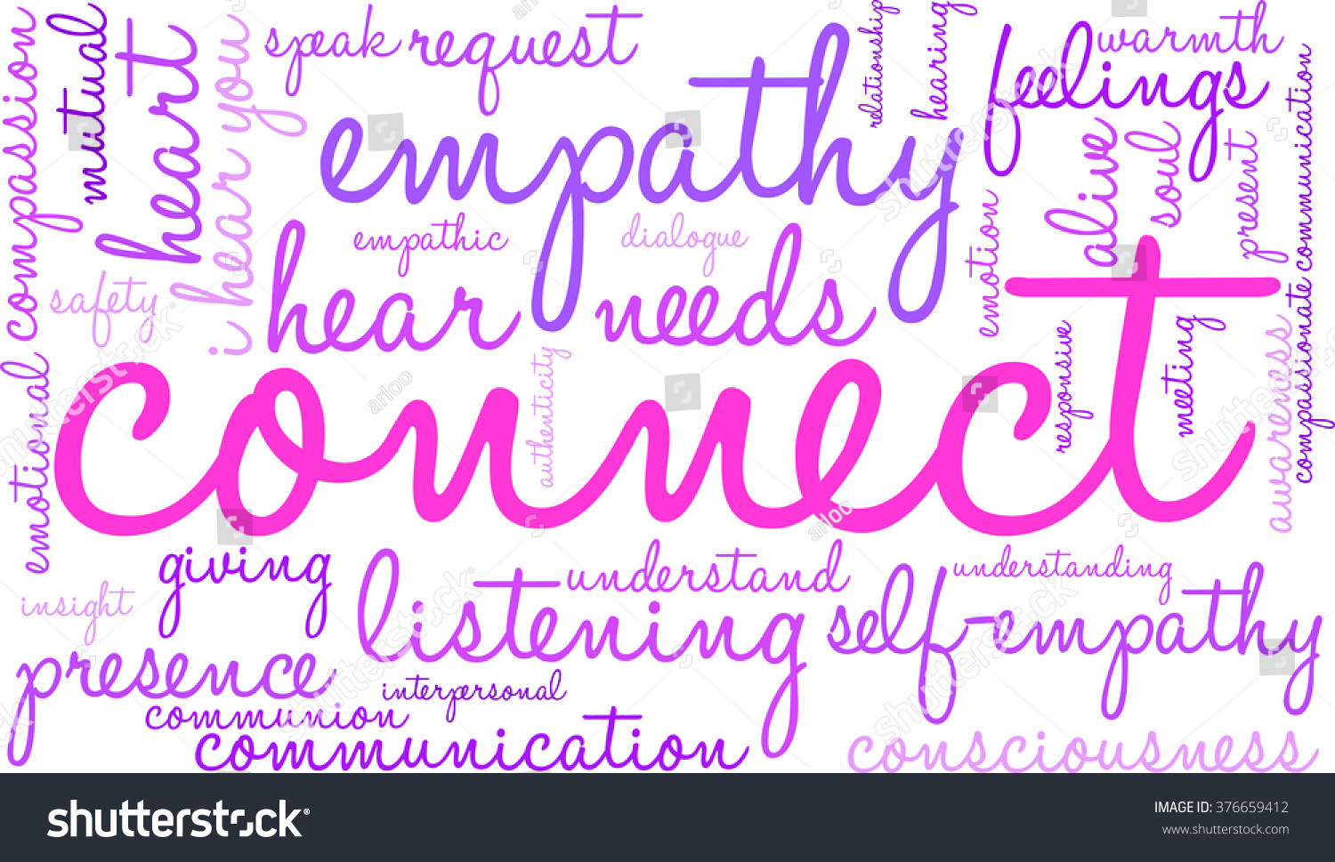 Connect Word Cloud On White Background Stock Vector (Royalty Free ...