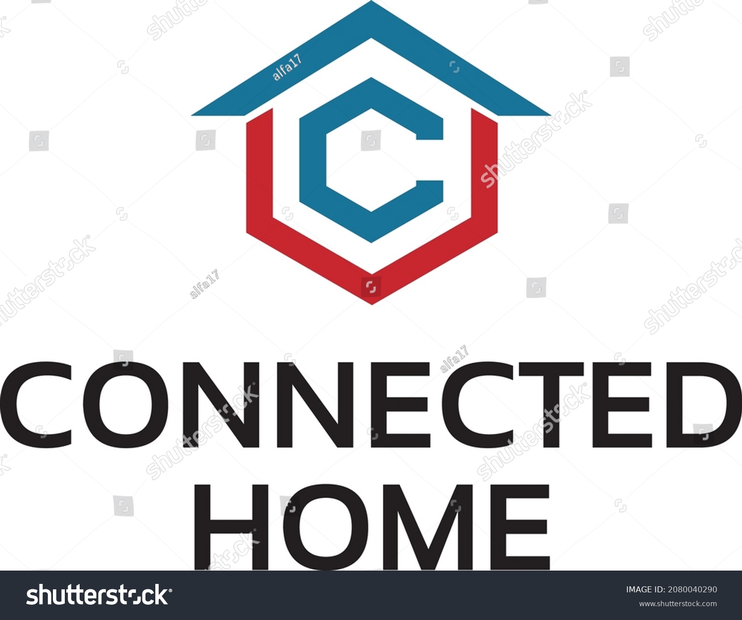 Connected Home Logo Template Stock Vector (Royalty Free) 2080040290 ...
