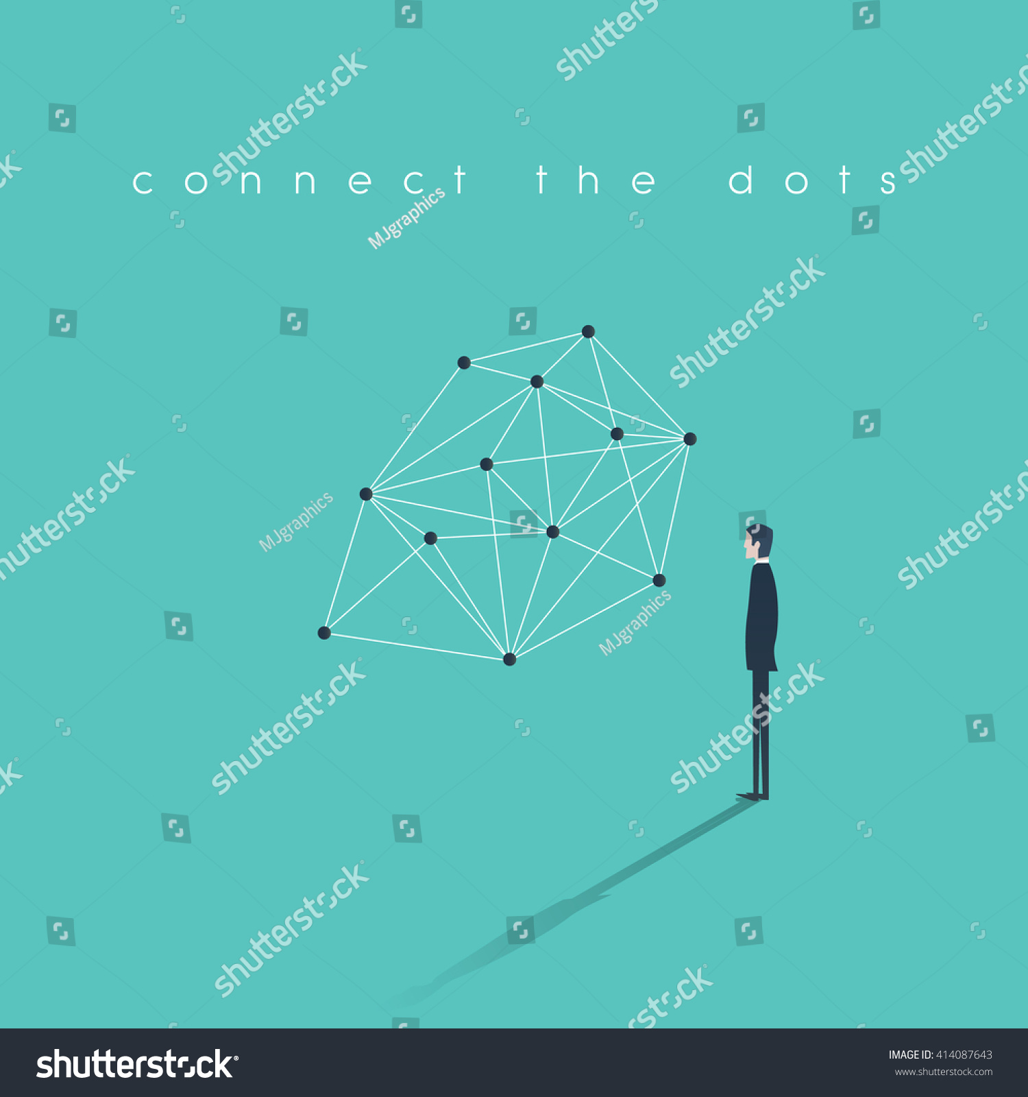 Connecting Dots Business Concept Problem Solution Stock Vector (Royalty ...