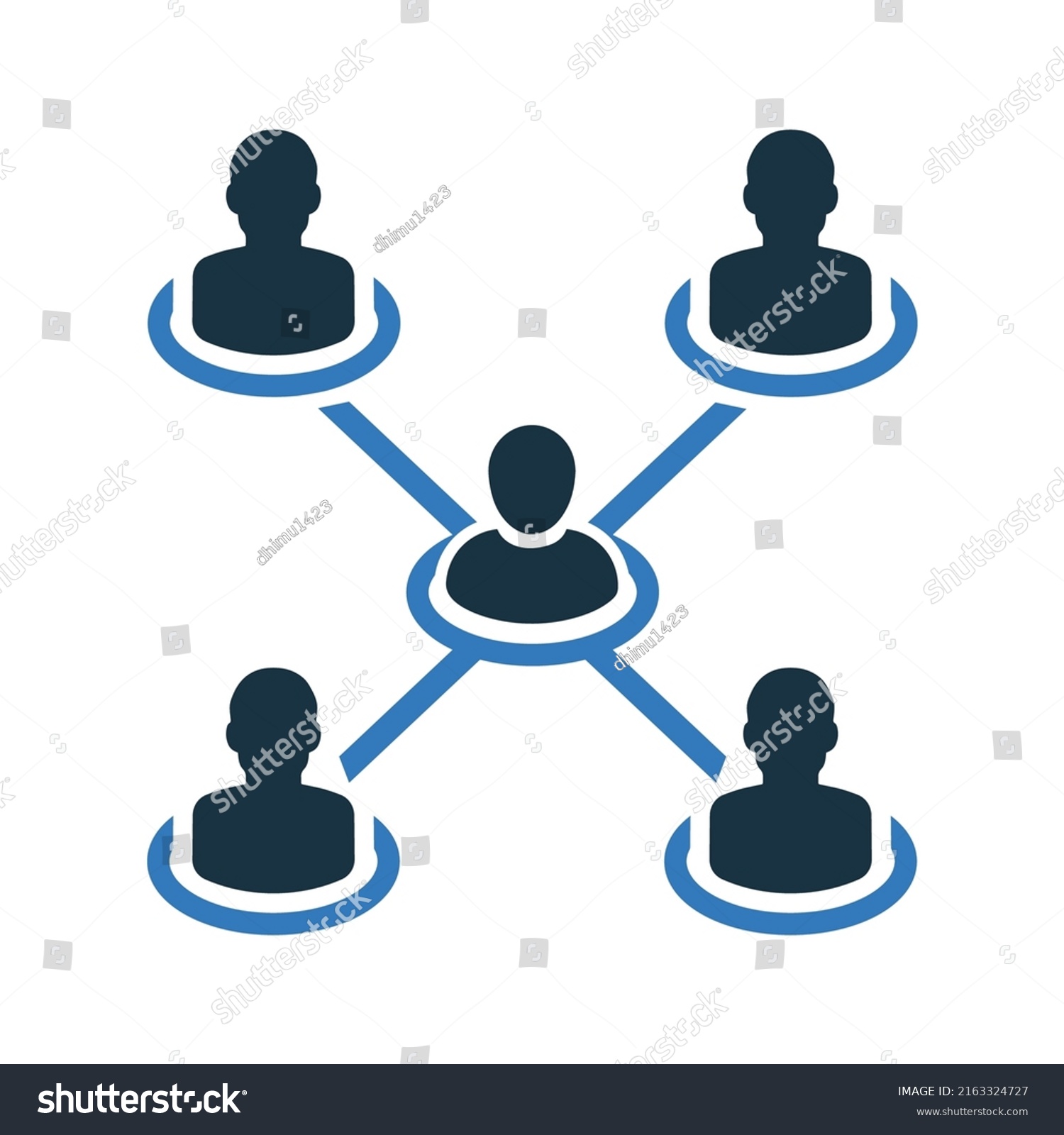 Connection Communication Social Ring Icon Simple Stock Vector (Royalty ...
