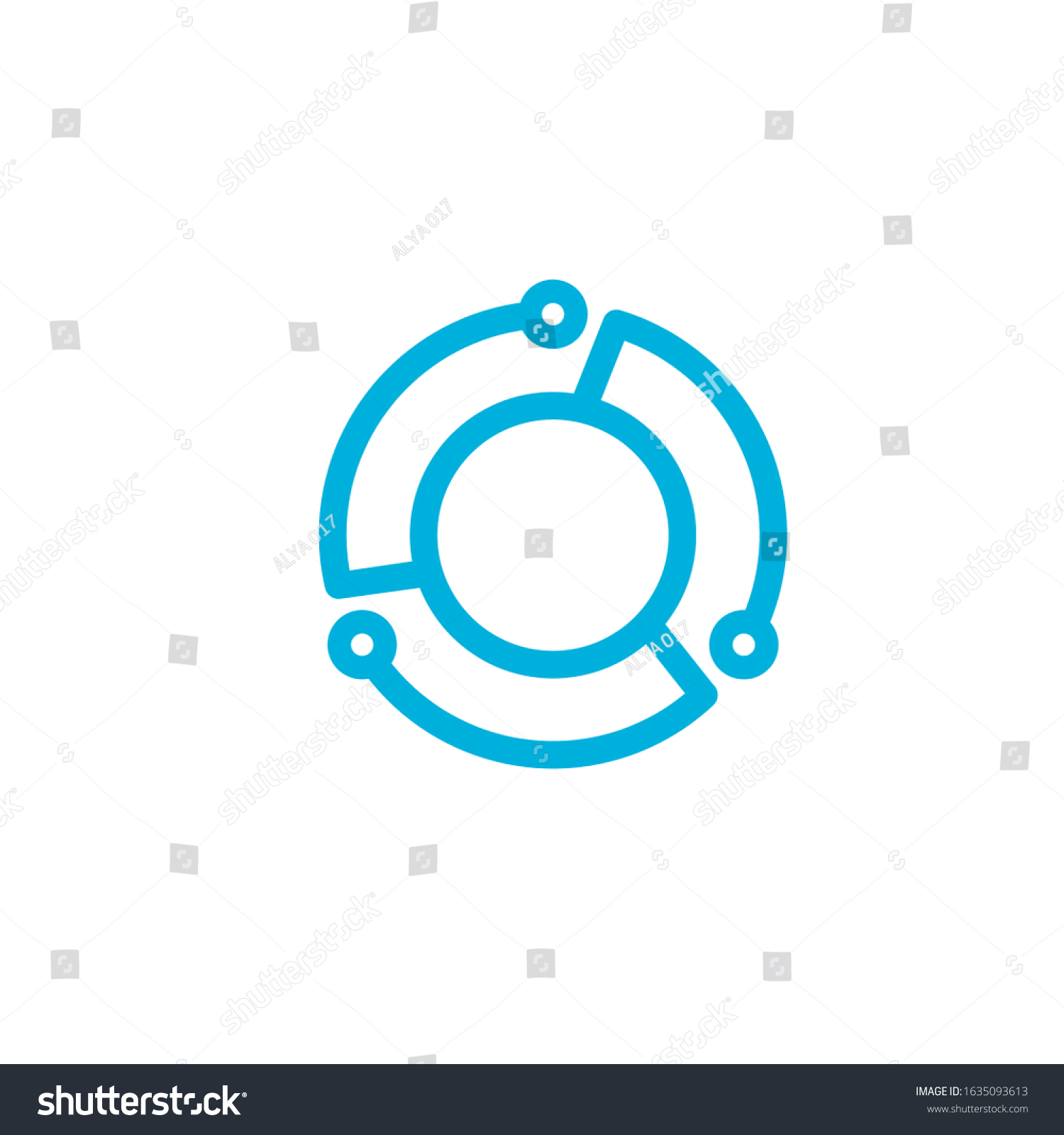 Connection Data Logo Modern Sign Template: เวกเตอร์สต็อก (ปลอดค่า ...