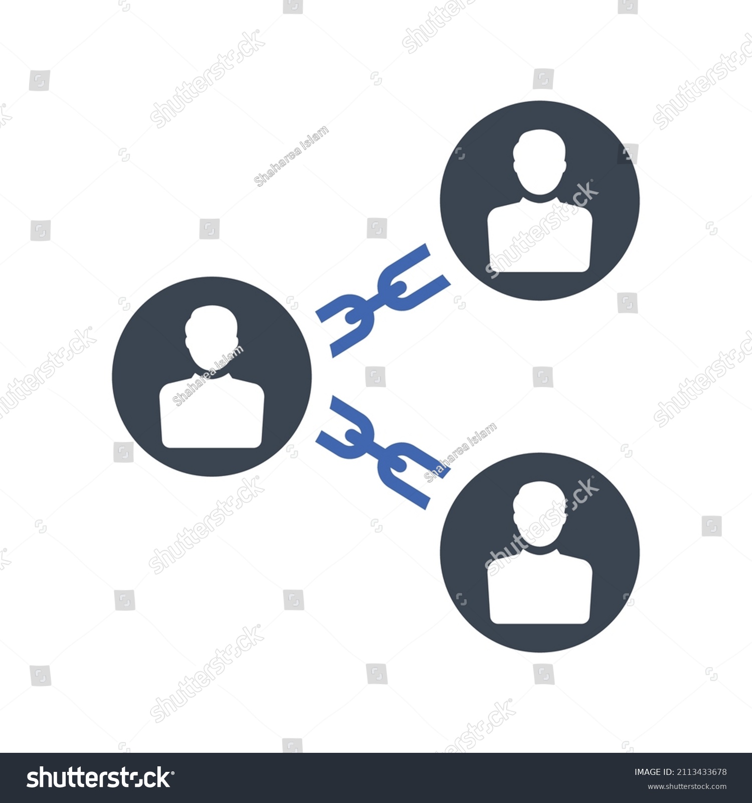 Connection People Icon Vector Graphics Stock Vector (Royalty Free ...
