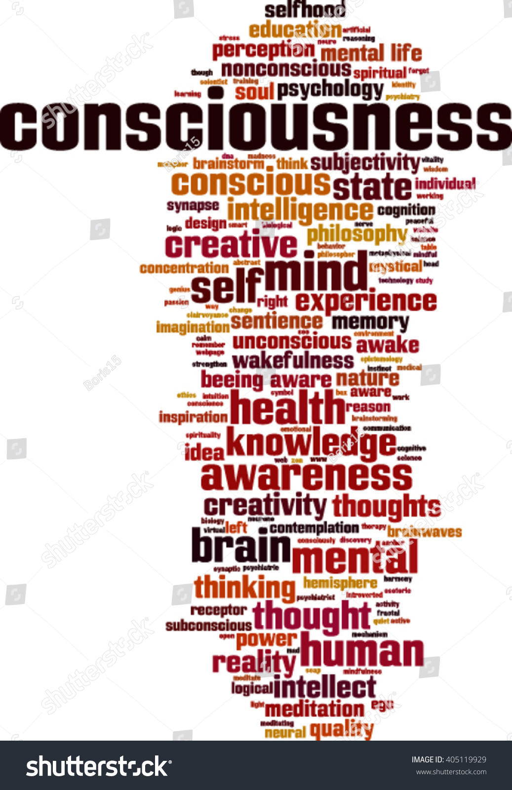 Consciousness Word Cloud Concept Vector Illustration Stock Vector ...