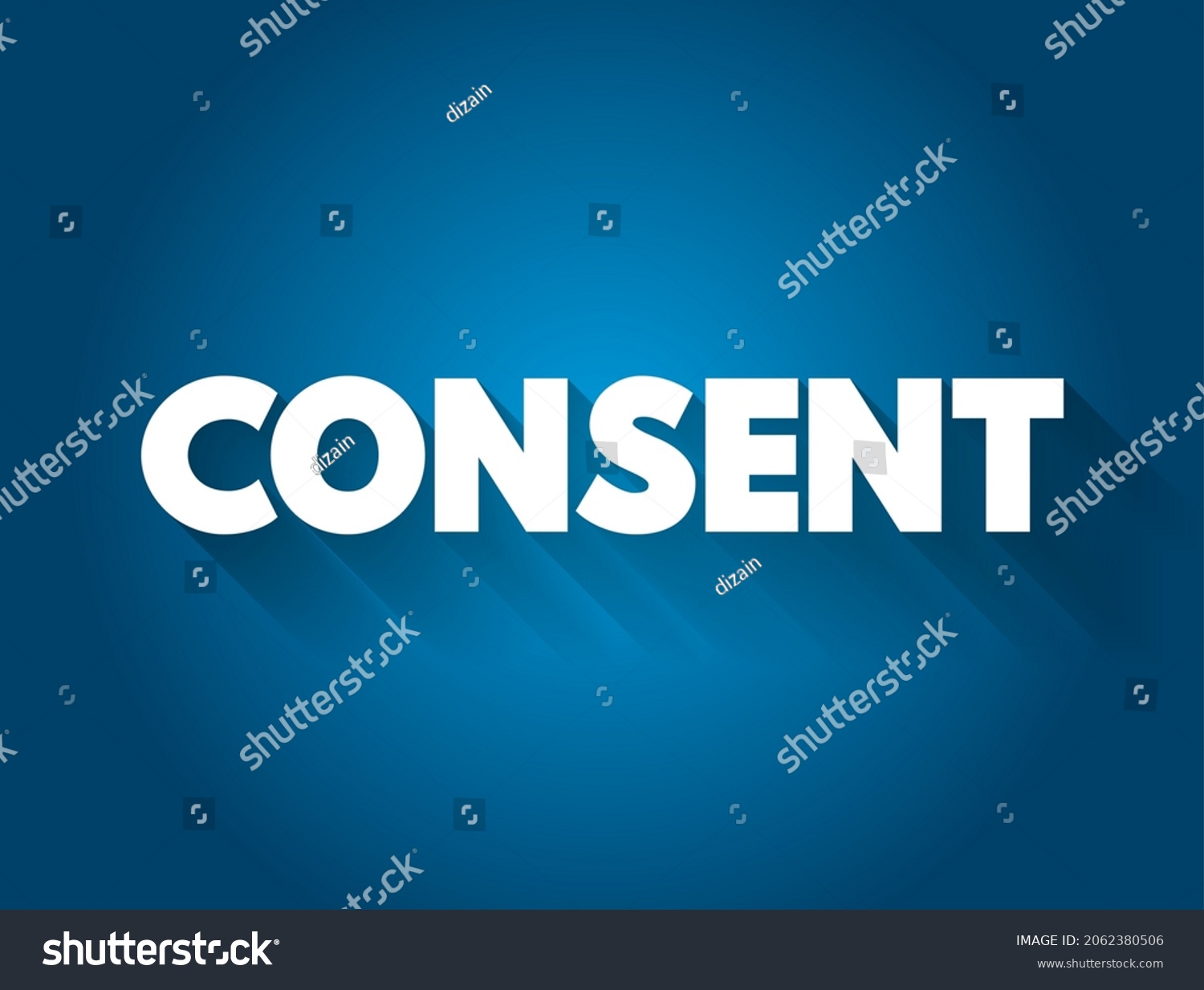 Consent Text Quote Concept Background Stock Vector (Royalty Free ...