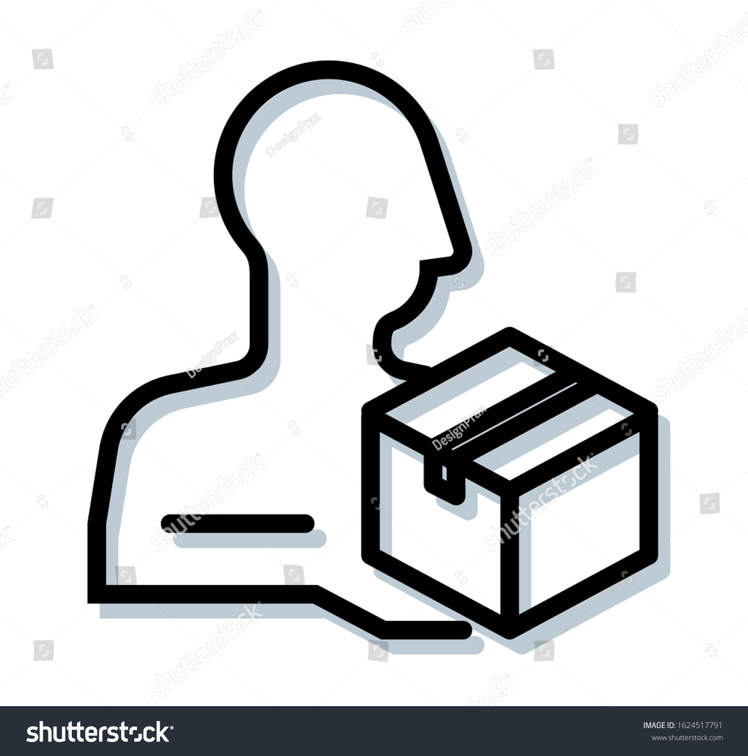 Consignment Hand Delivery Icon Eps 10 Stock Vector (Royalty Free ...