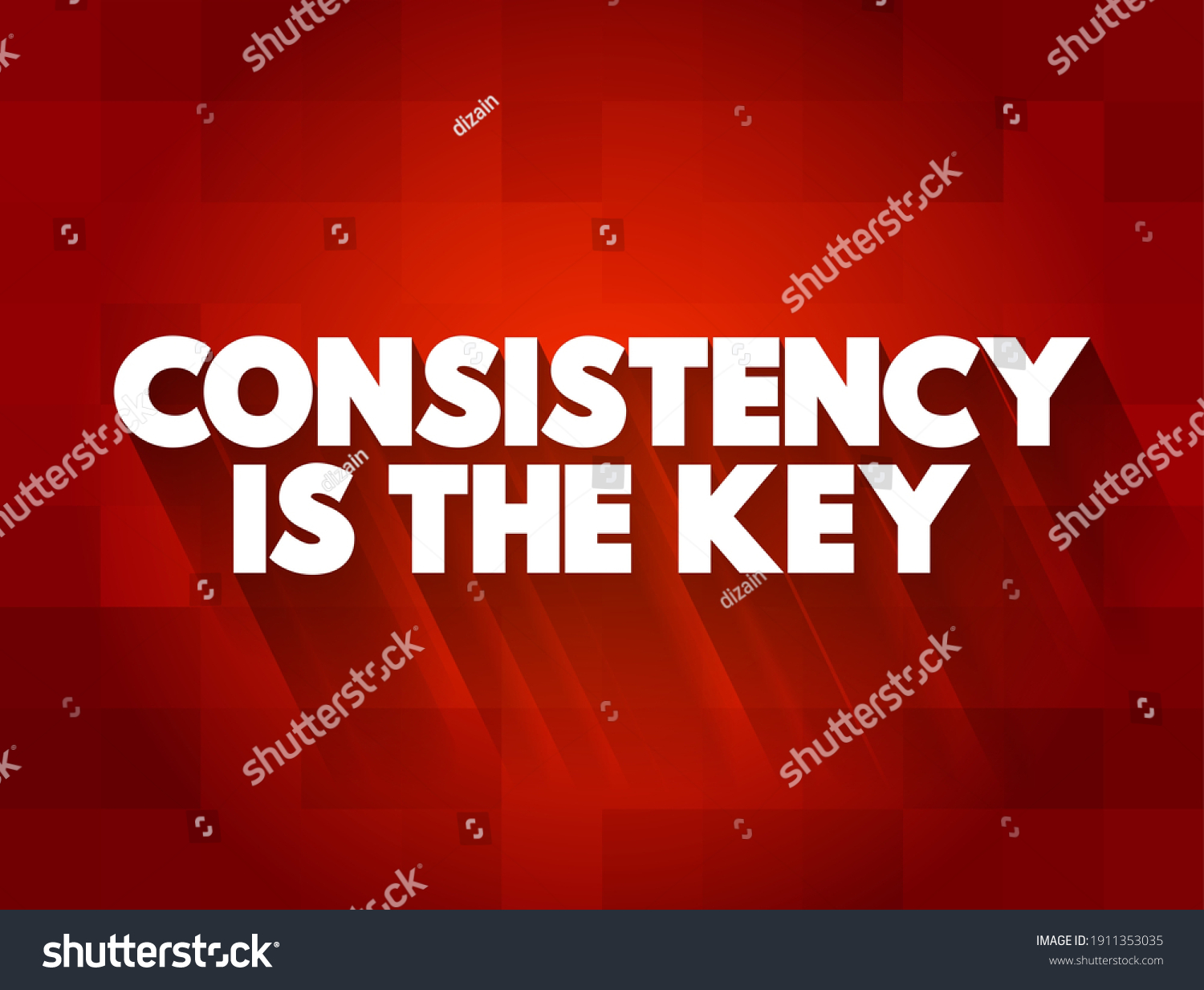 Consistency Key Text Quote Concept Background Stock Vector (Royalty ...