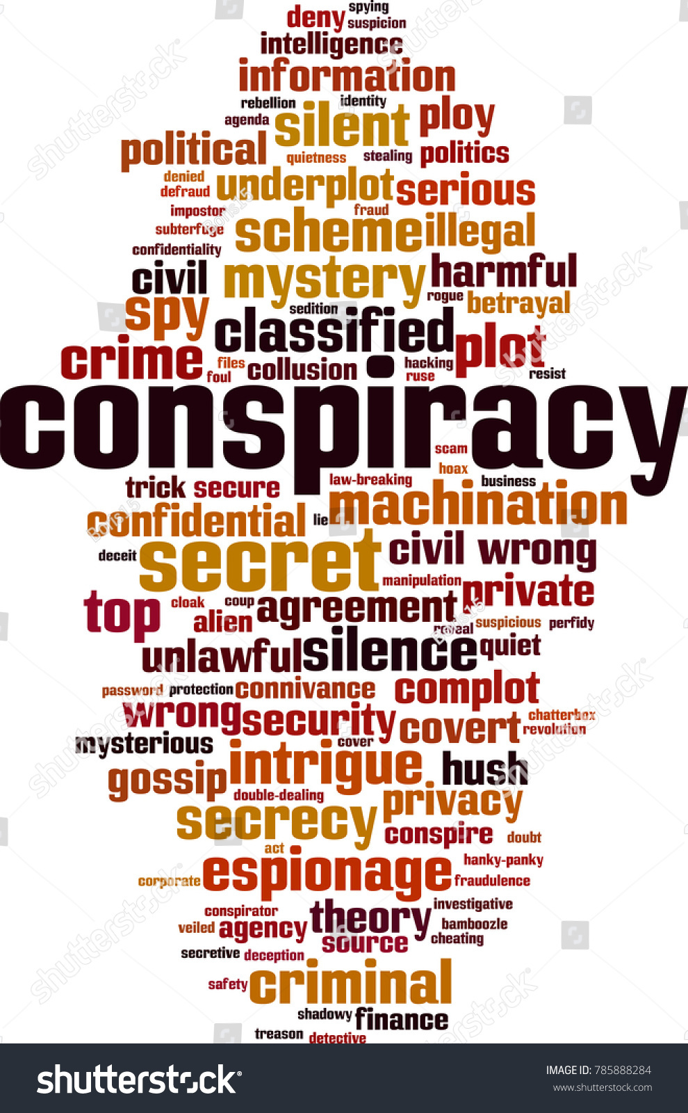 Conspiracy Word Cloud Concept Vector Illustration Stock Vector (Royalty ...