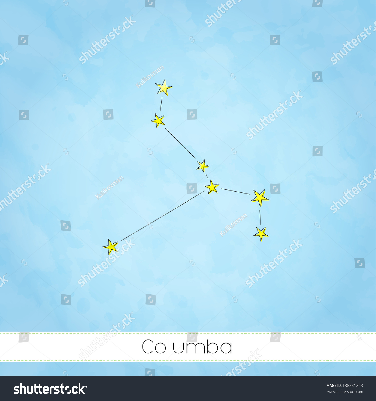 Constellation Columba Stock Vector (Royalty Free) 188331263 | Shutterstock