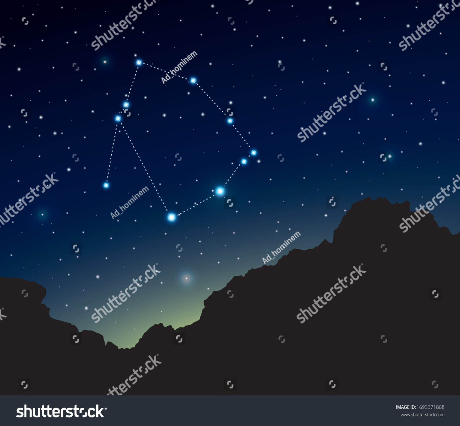 Constellation Ophiuchus Deep Space Stock Vector (Royalty Free ...