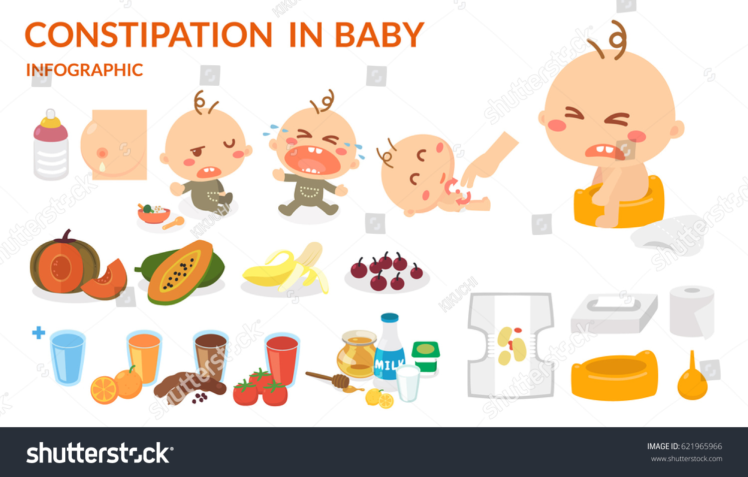 190 Constipated baby Stock Vectors, Images & Vector Art | Shutterstock